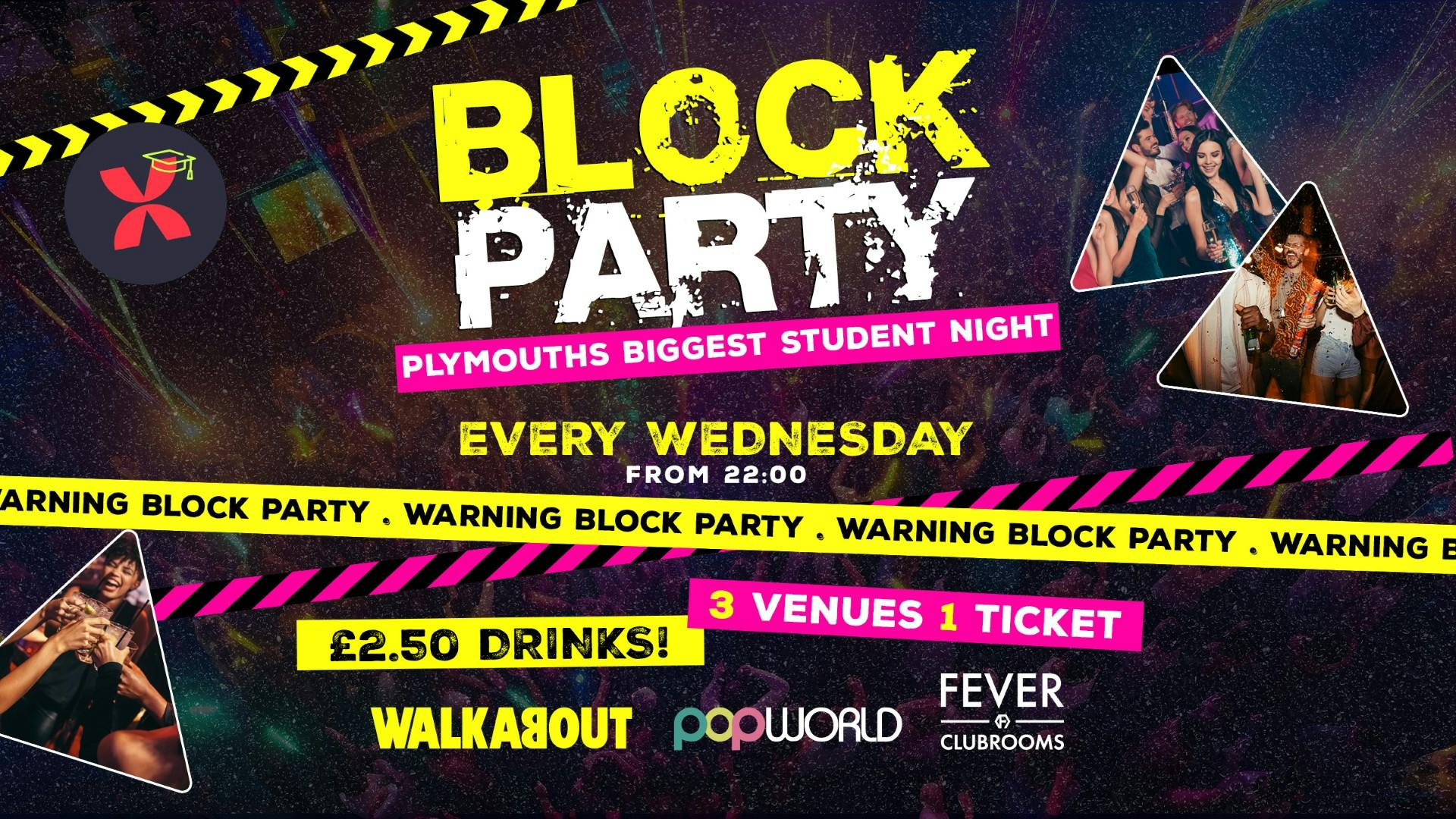 Block Party - 3 Venues, 1 Ticket! at Walkabout Plymouth, Plymouth on ...