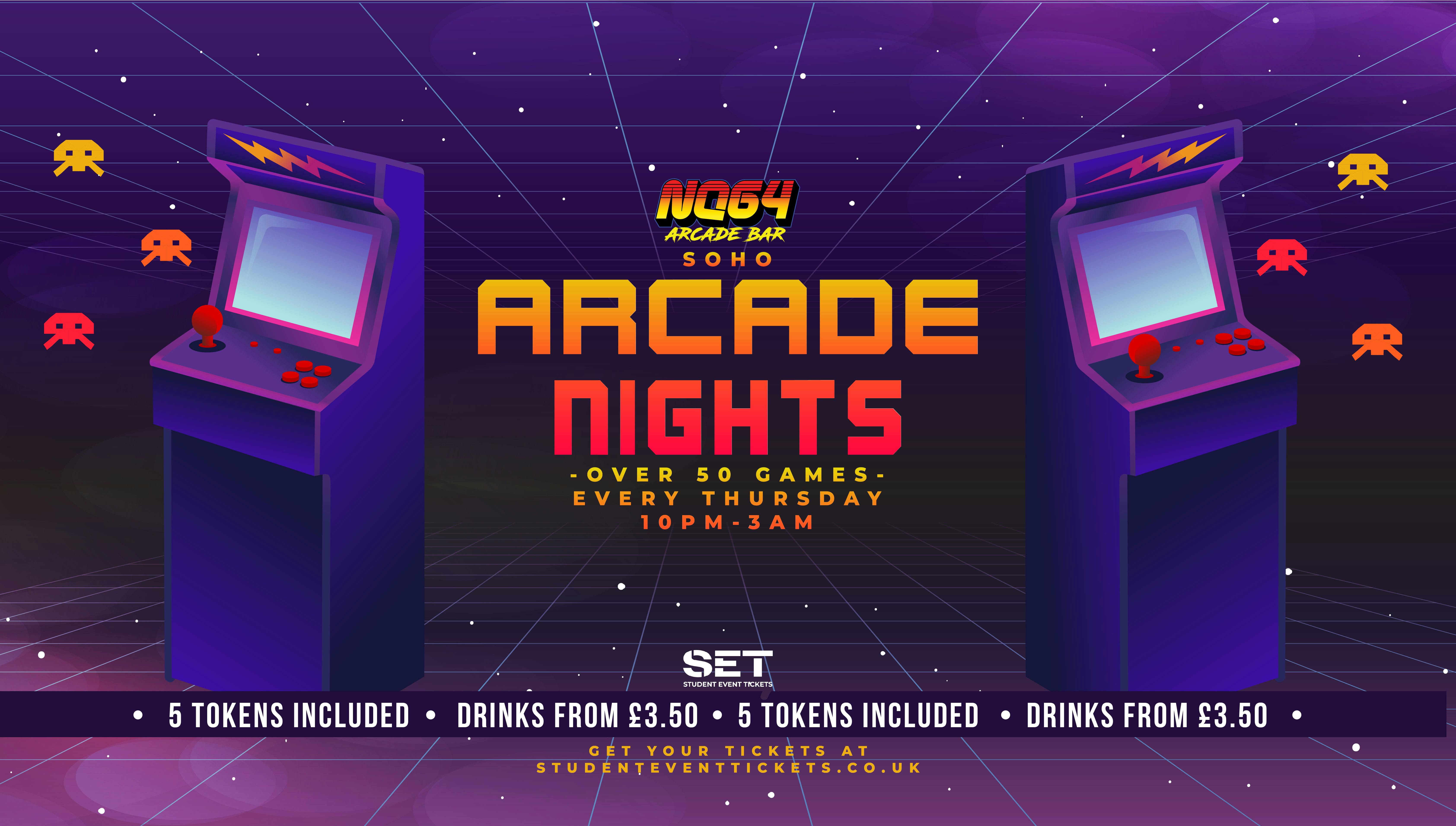 ARCADE NIGHTS AT NQ64 SOHO - EVERY THURSDAY at NQ64 Arcade Bar - Soho ...