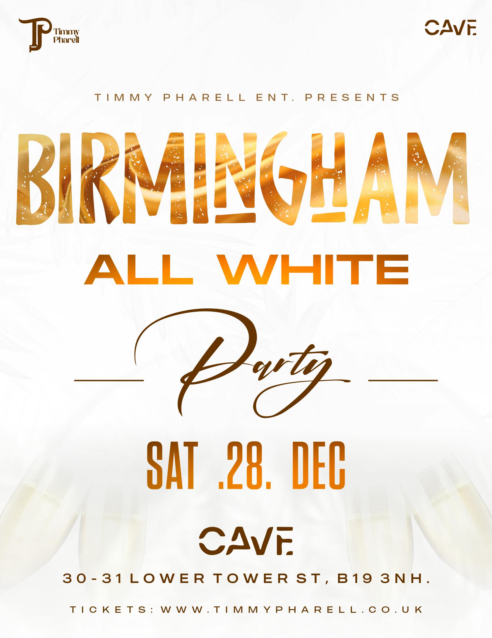 All white party 🤍💰 at Cave, Birmingham on 28th Dec 2024 | Fatsoma
