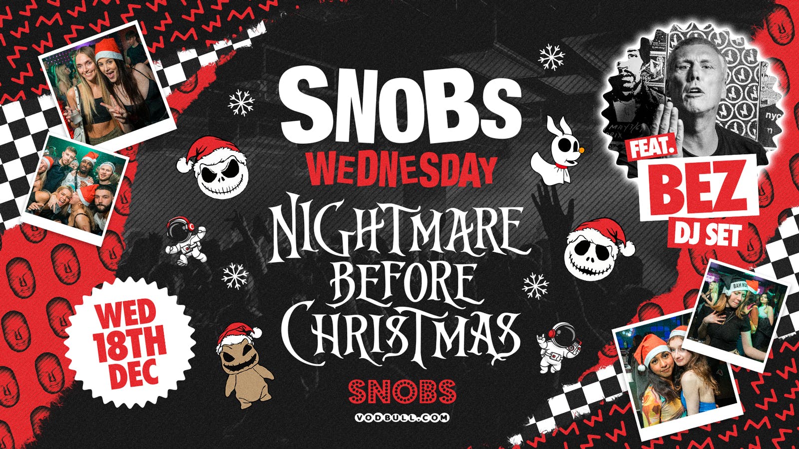 Snobs Wednesday [TONIGHT] NIGHTMARE BEFORE CHRISTMAS 🎄SPECIAL GUEST DJ ...