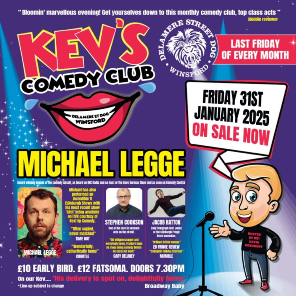 Kev's Comedy Club - Michael Legge + Stephen Cookson + Jacob Hatton ...