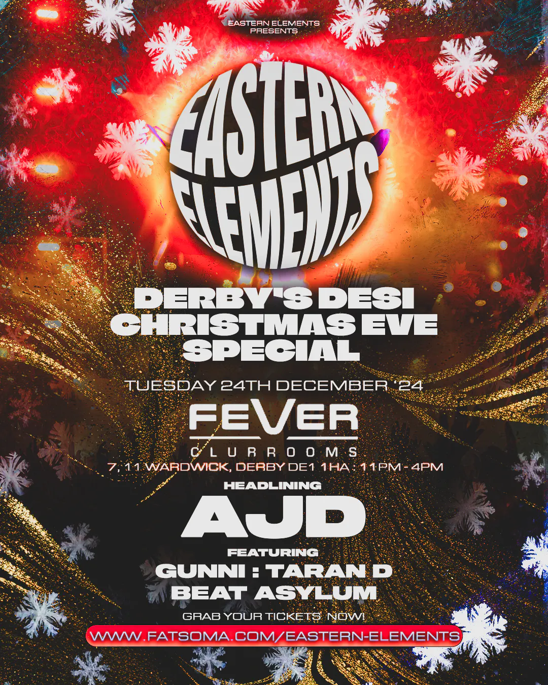 Derbys Desi Christmas Eve Special at Fever Derby, Derby on 24th Dec ...