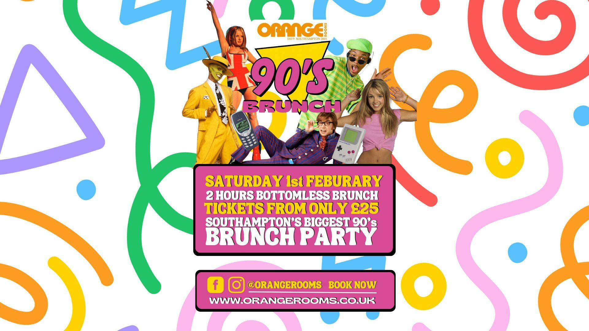 90s Nostalgia Brunch – The Ultimate Throwback! 🎶 at Orange Rooms ...
