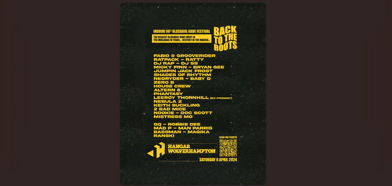 Back To The Roots - Oldskool Warehouse Rave (Daytime) at The Hangar ...