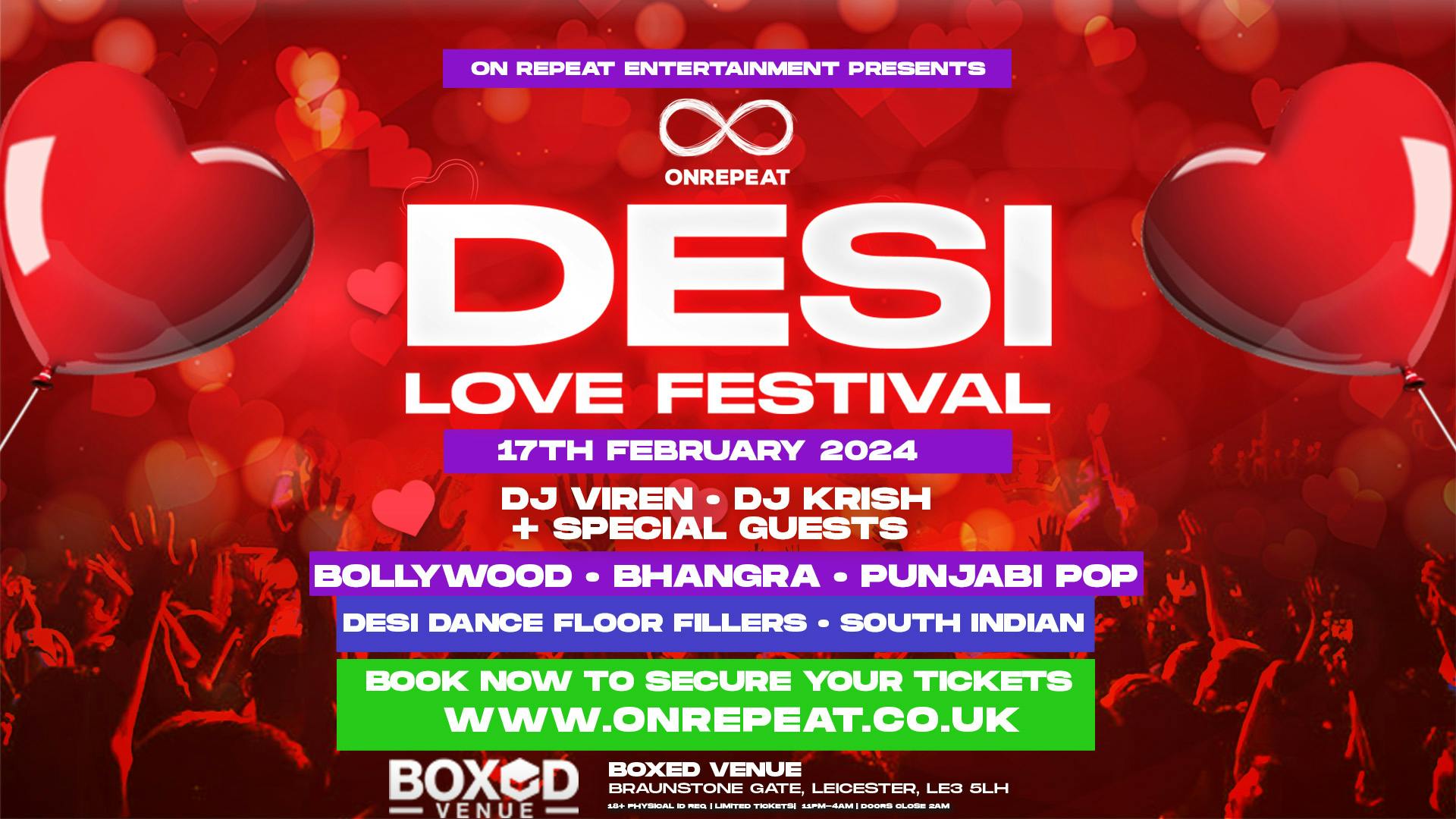 FINAL 20 TICKETS 😍 THE DESI LOVE FESTIVAL IN LEICESTER ️ 95% SOLD OUT ...