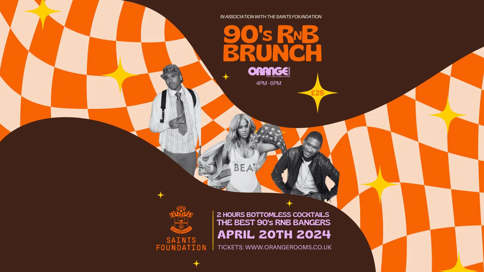 90's RnB Brunch 🎤 at Orange Rooms Southampton, Southampton on 20th Apr ...