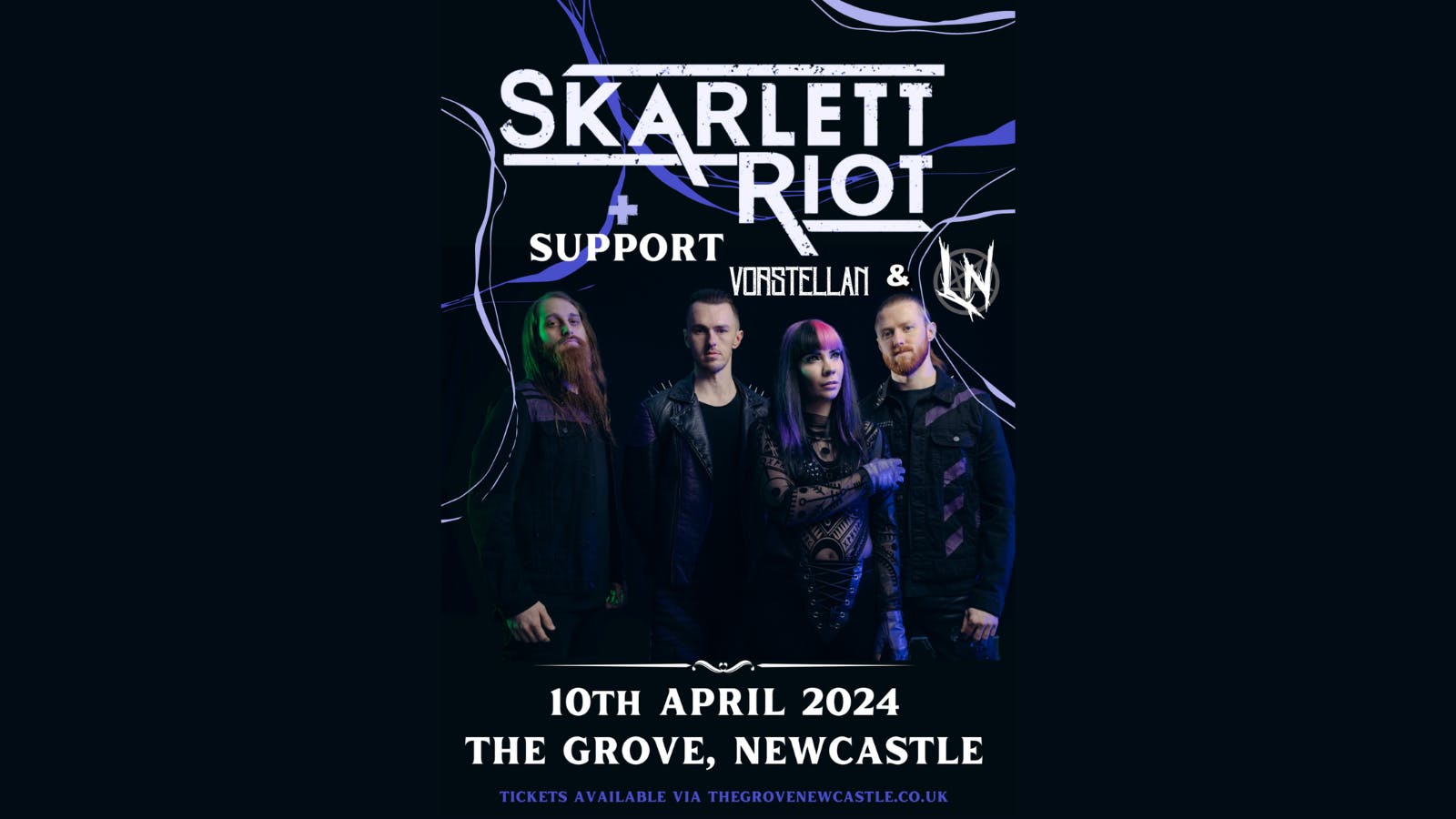 Skarlett Riot at The Grove, Newcastle upon Tyne on 10th Apr 2024 | Fatsoma