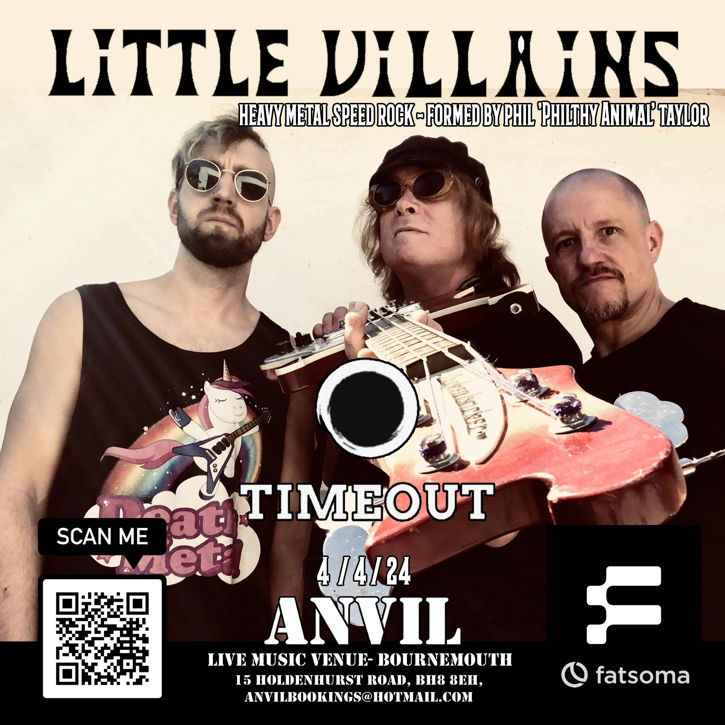 Little Villains / Timeout at The Anvil, Bournemouth on 4th Apr 2024 ...