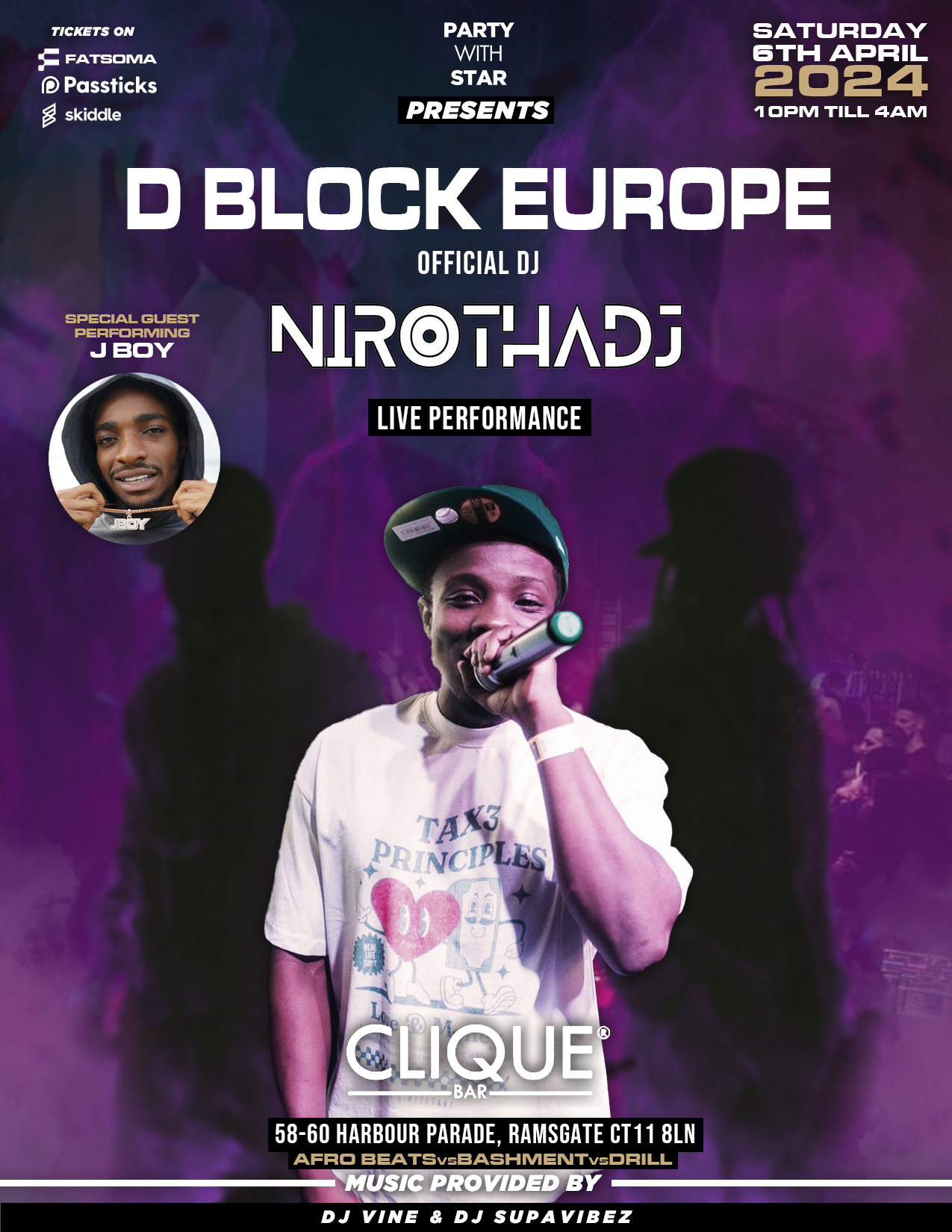 Superstar dblock Europe official Dj Nirothadj and rapper j boy live in ...