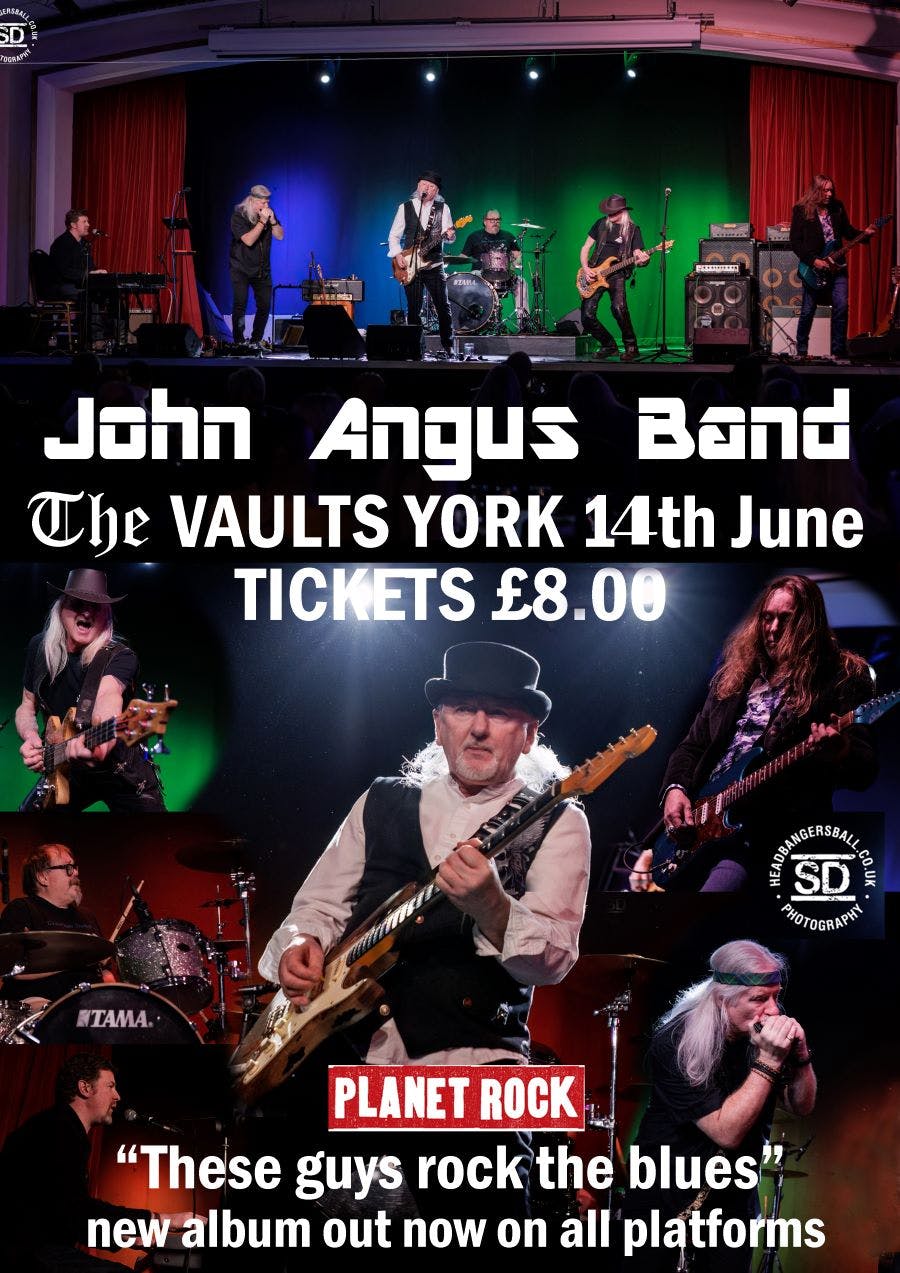 The John Angus Band at The York Vaults, York on 14th Jun 2024 | Fatsoma