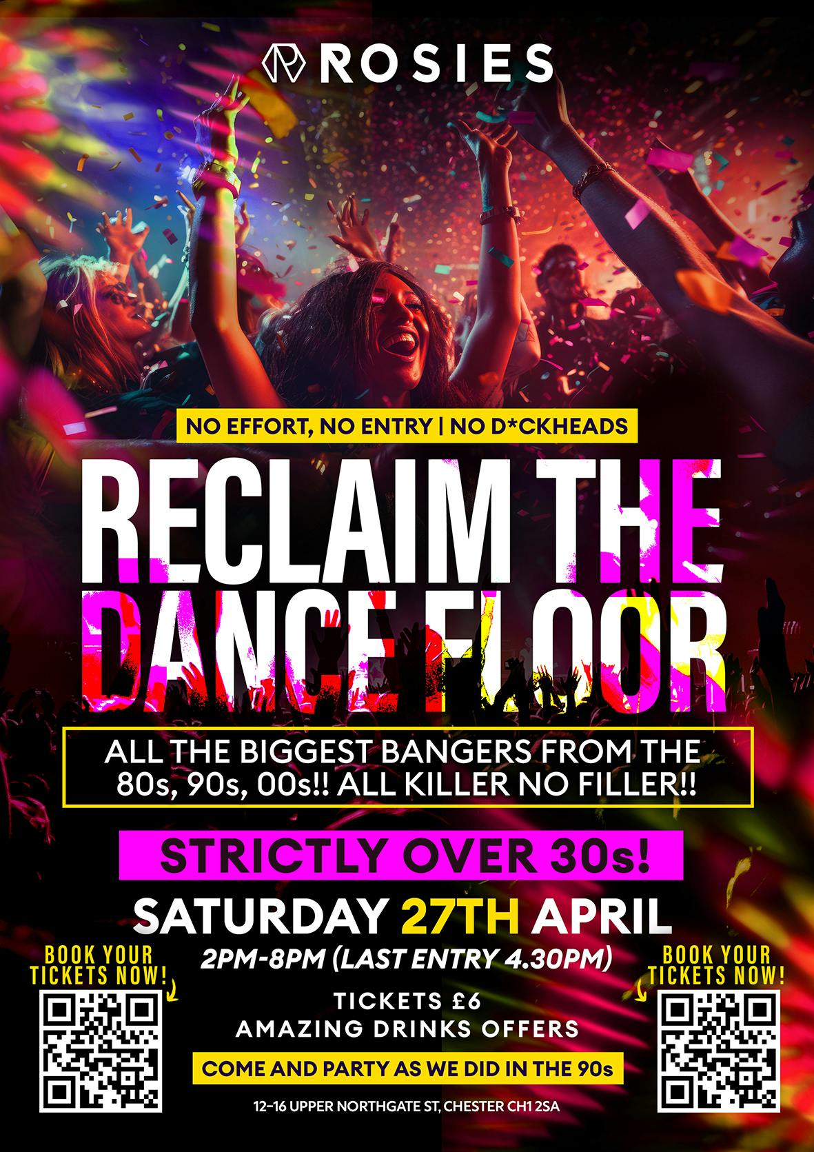 Reclaim The Dancefloor at Rosies - Chester, Chester on 27th Apr 2024 ...