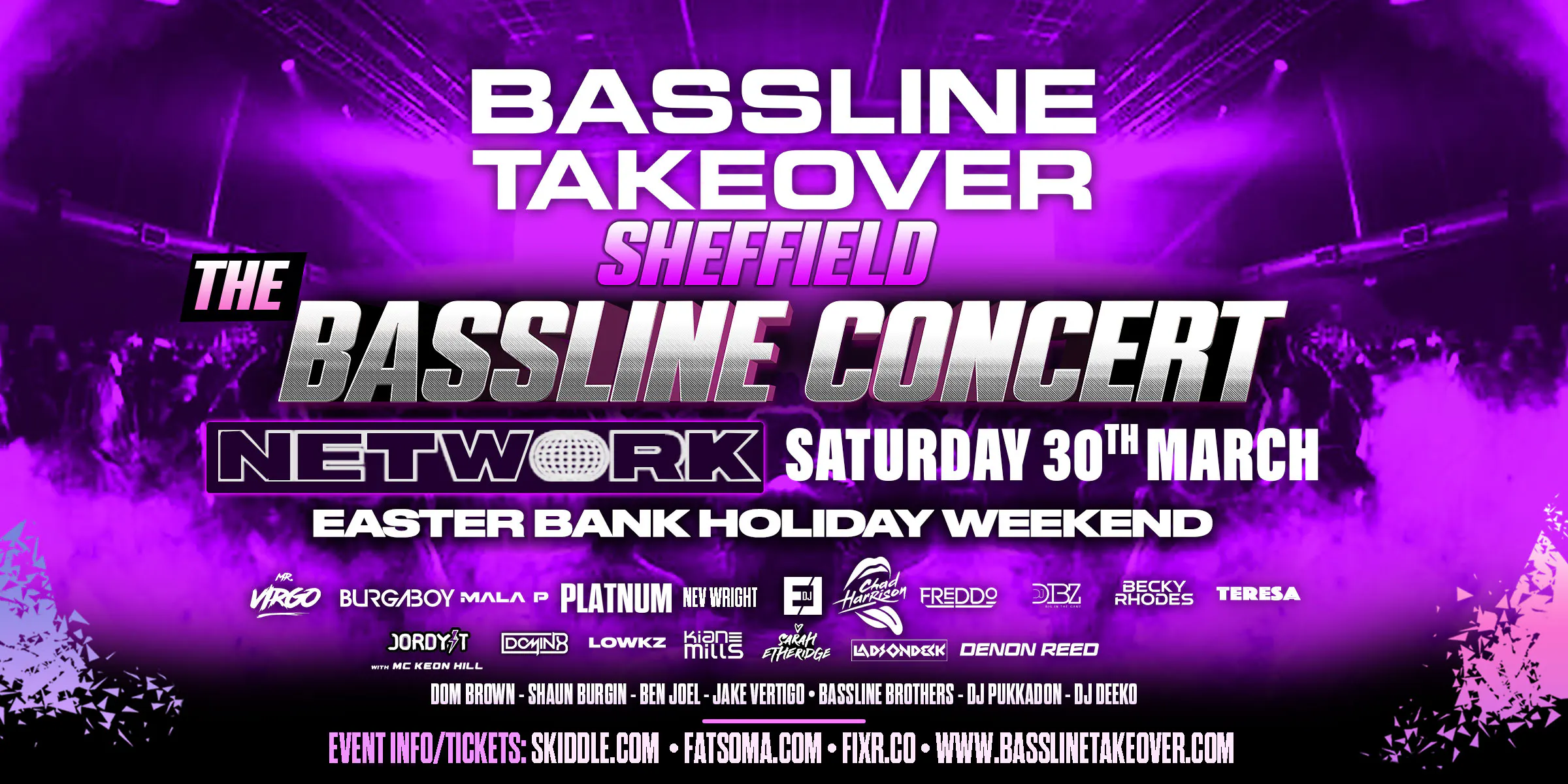 Bassline Takeover Sheffield at Network, Sheffield on 30th Mar 2024 ...
