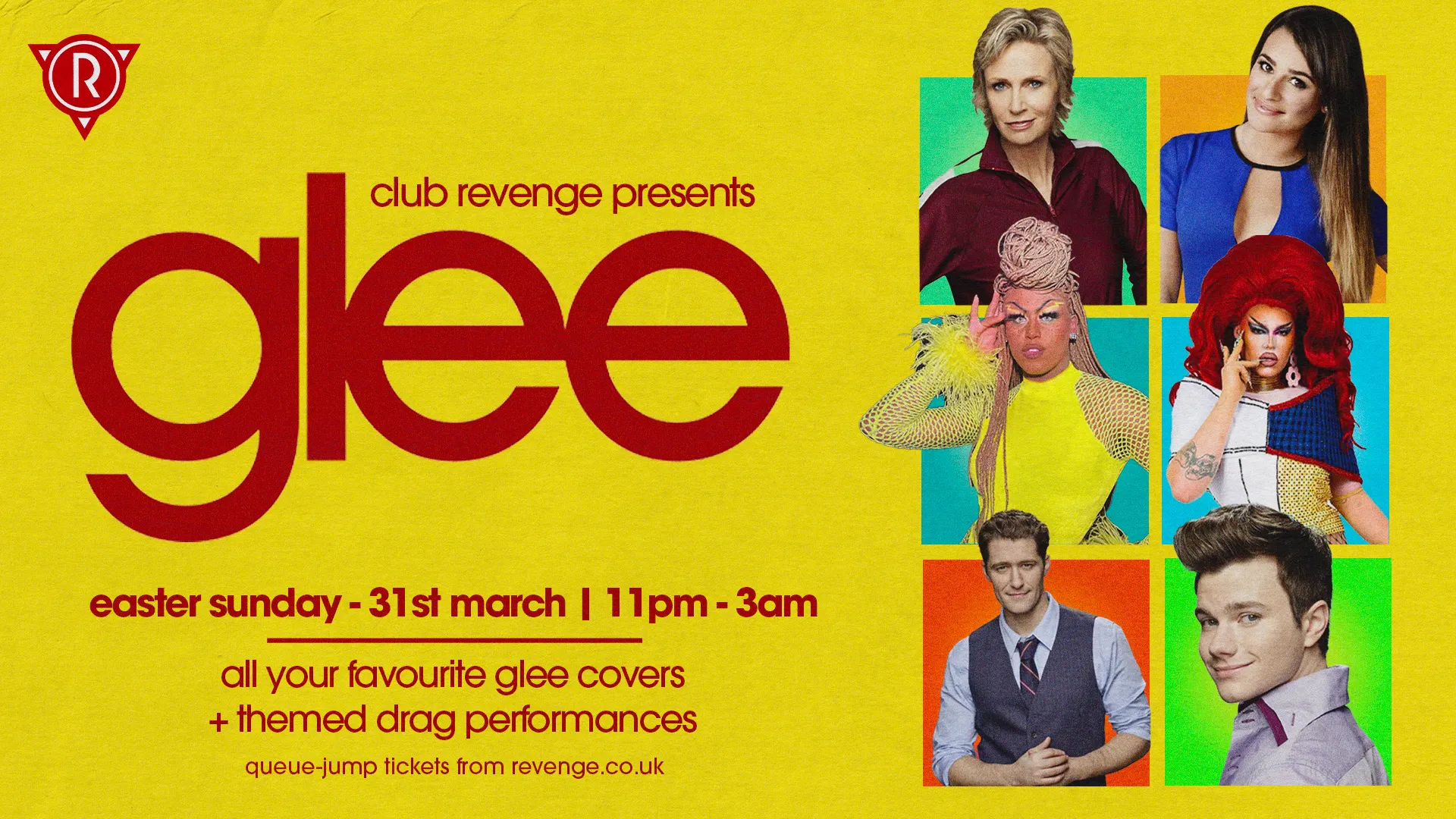 Club Revenge Presents: Glee! Easter Sunday at Club Revenge, Brighton on ...
