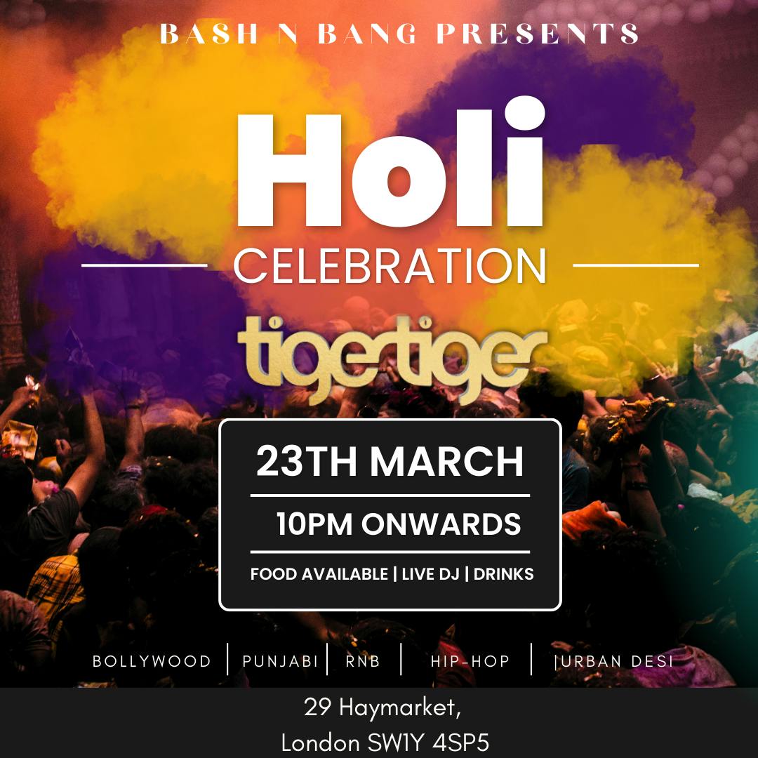 Holi Neon Rave at Tiger Tiger London, London on 23rd Mar 2024 | Fatsoma