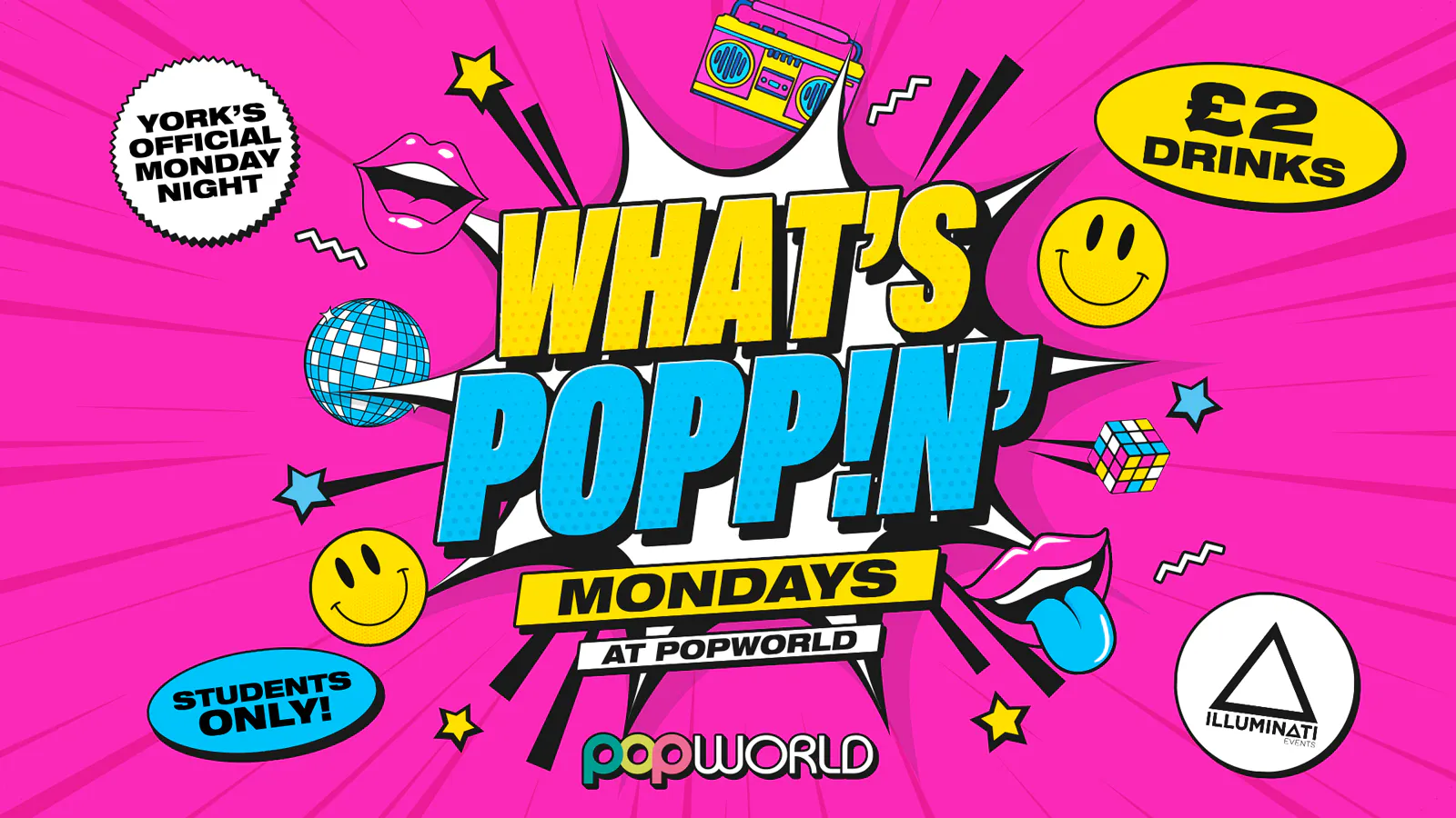 Popworld - What’s Poppin Mondays! at Popworld York, York on 22nd Apr ...
