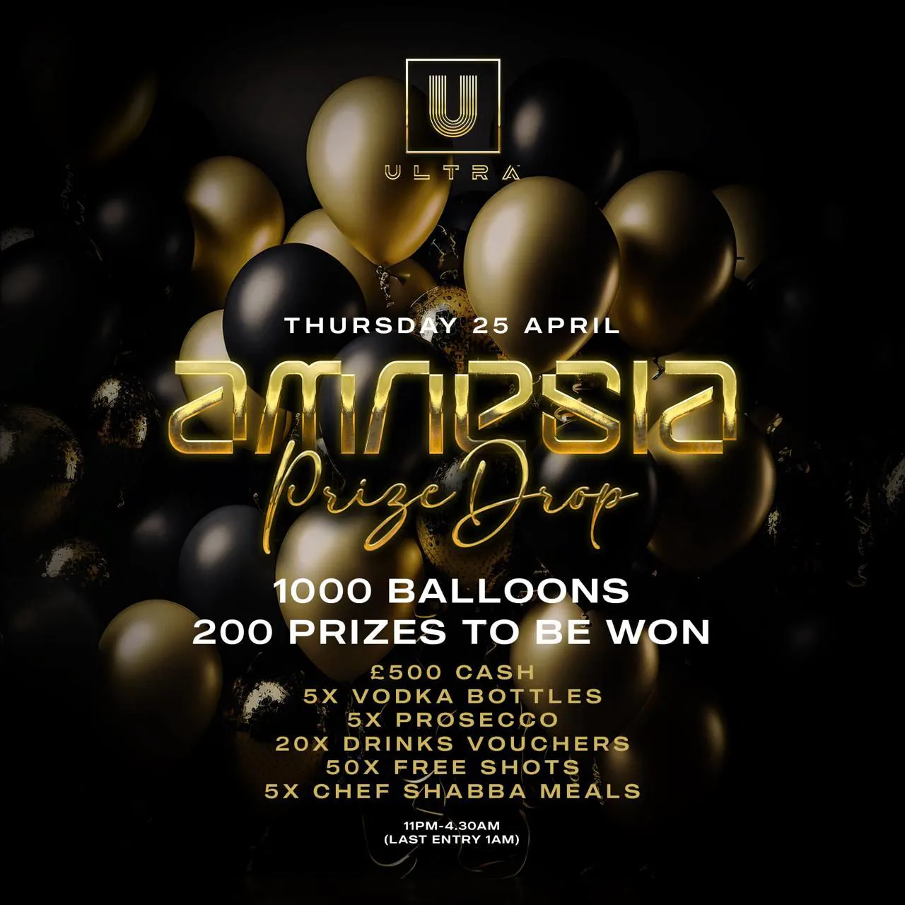 AMNESIALDS- PR$ZE DROP 🎈 at ULTRA, Leeds on 25th Apr 2024 | Fatsoma
