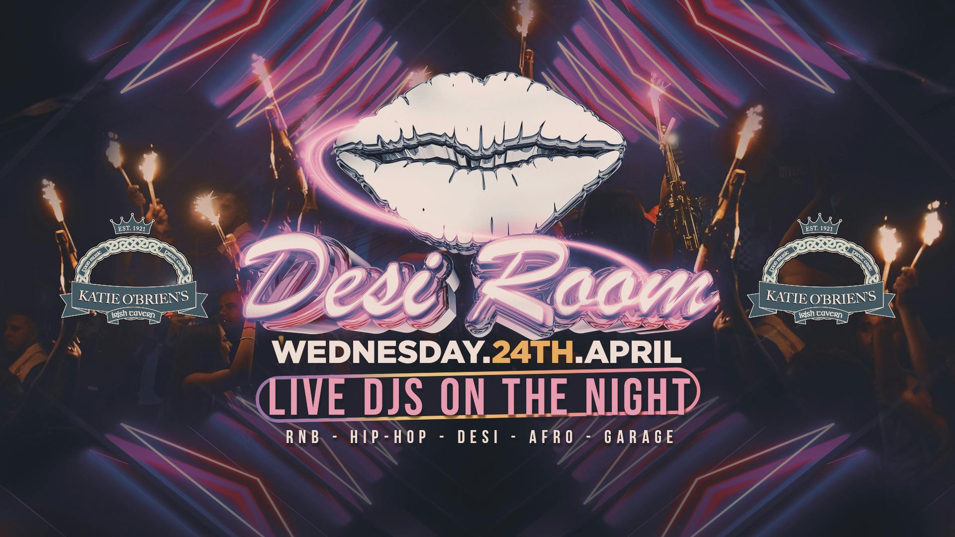 Desi Room, Leicester - 24th April 2024 at Katie O'Brien's Irish Tavern Leicester, Leicester on ...