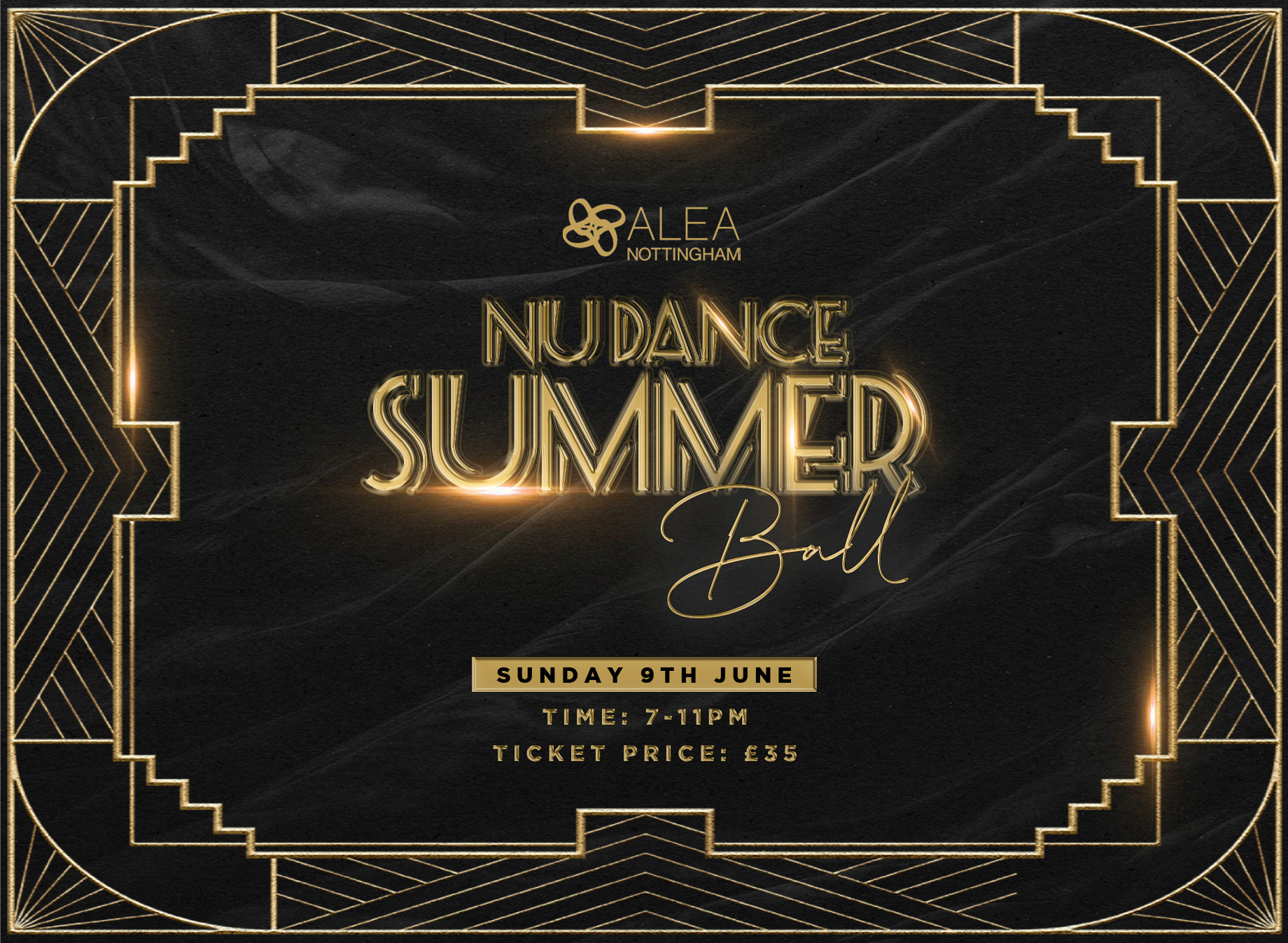 NU Dance Summer Ball at Alea Casino, Nottingham on 9th Jun 2024 | Fatsoma