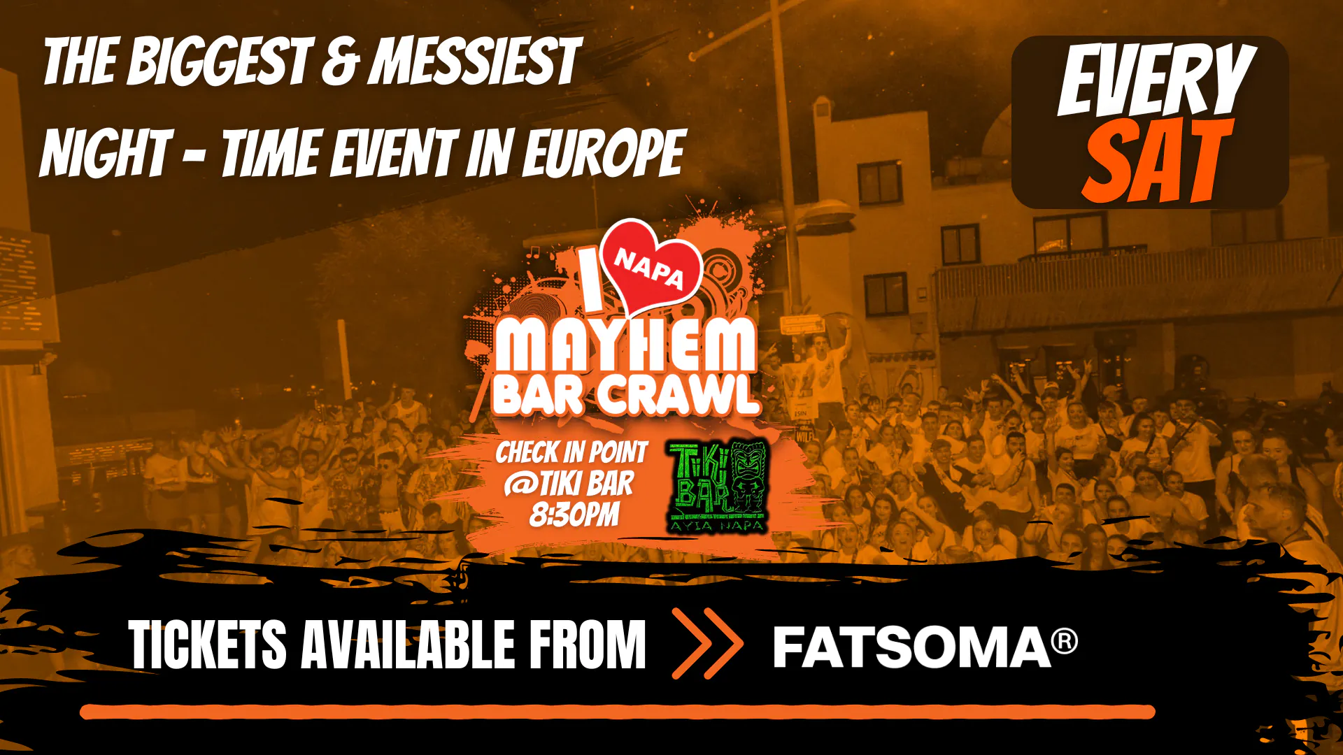 Mayhem Bar Crawl Ayia Napa at Tiki Bar, Ayia Napa on 22nd Jun 2024 ...