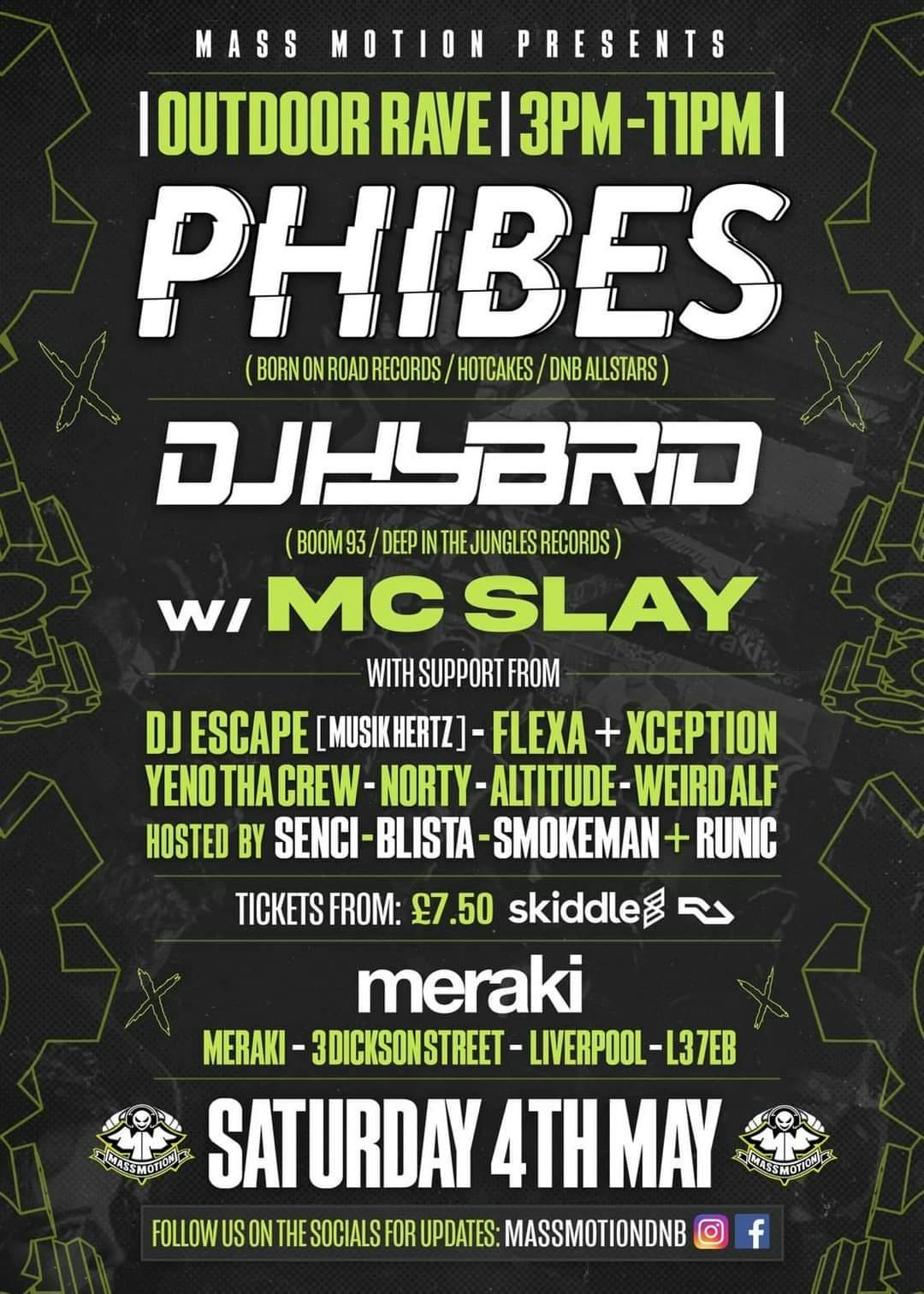 Mass Motion Drum & Bass - All day outdoor rave ft Phibes, DJ Hybrid ...