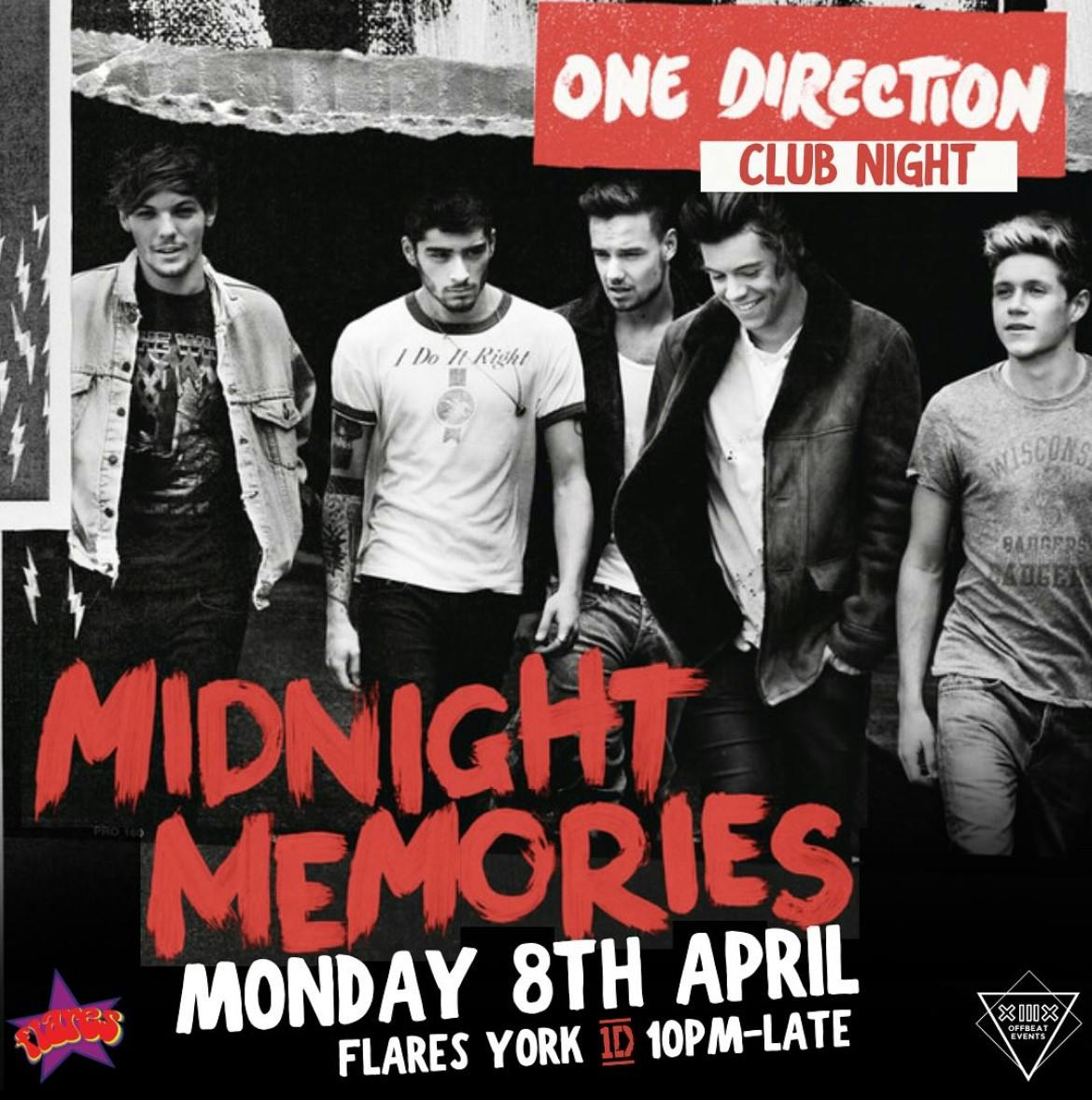 OffBeat Events and Motion Monday presents 'Midnight Memories' at Flares ...