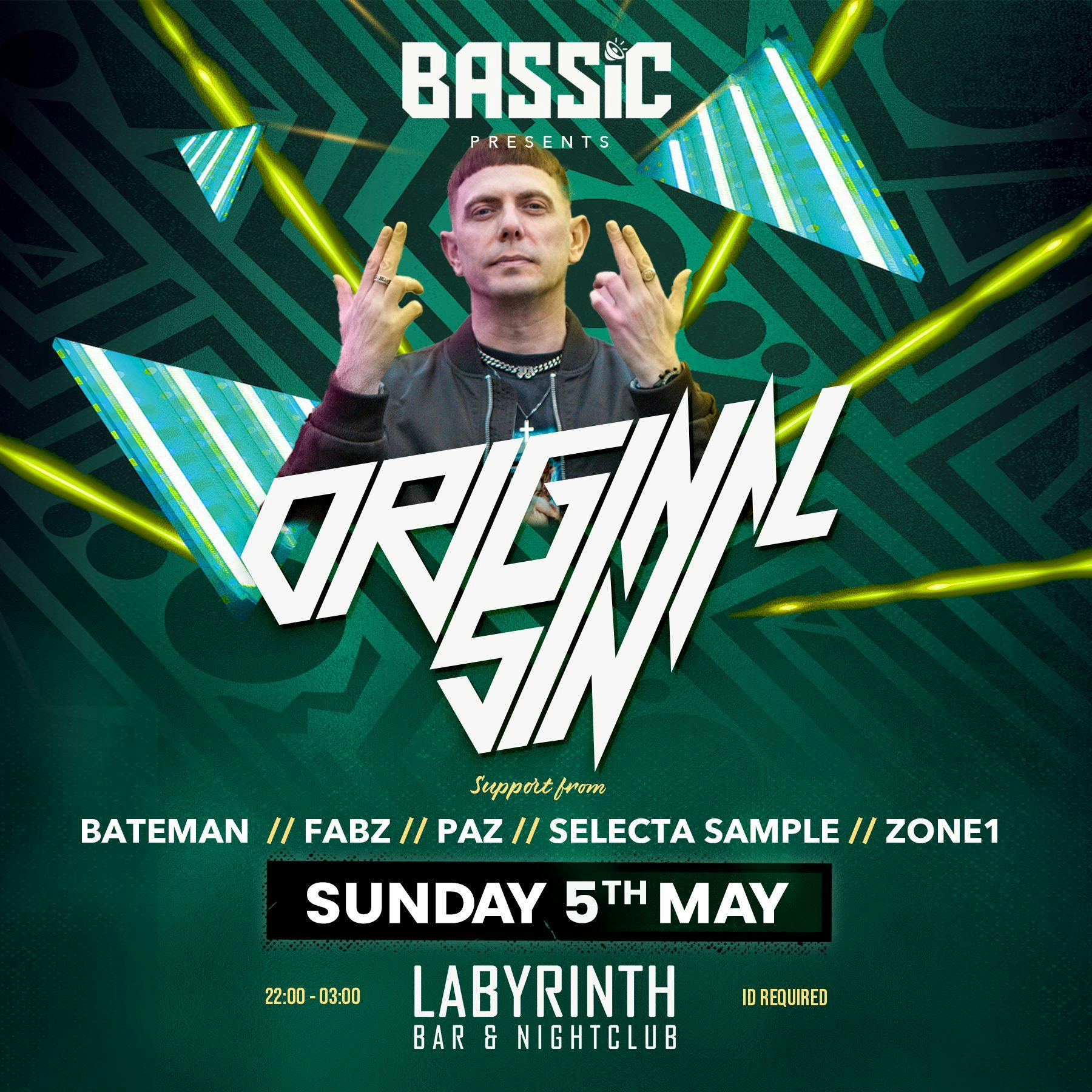 BASSIC Presents... ORIGINAL SIN at LABYRINTH (Bath) at Labyrinth Bar ...