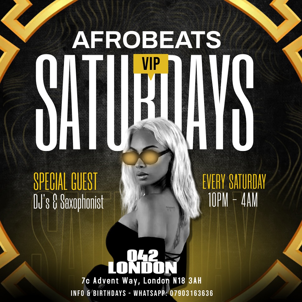 Afrobeats VIP Saturdays at 042 Lounge London, London on 18th May 2024 ...
