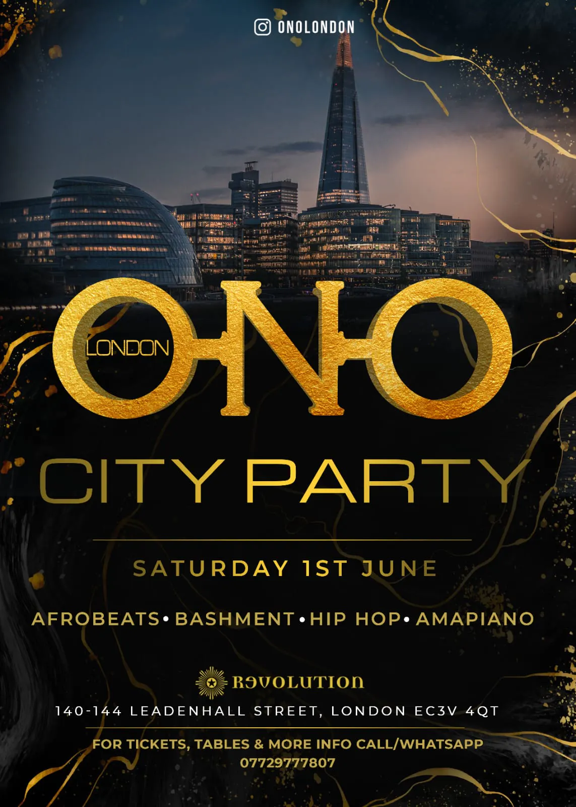 Gemini City Party at Revolution London - Leadenhall, London on 1st Jun ...