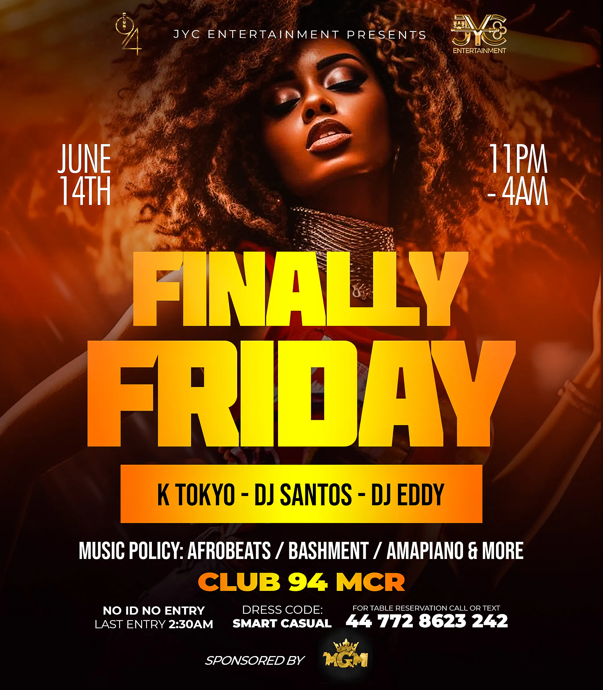 FINALLY FRIDAY at CLUB94 MANCHESTER, Manchester on 14th Jun 2024 | Fatsoma