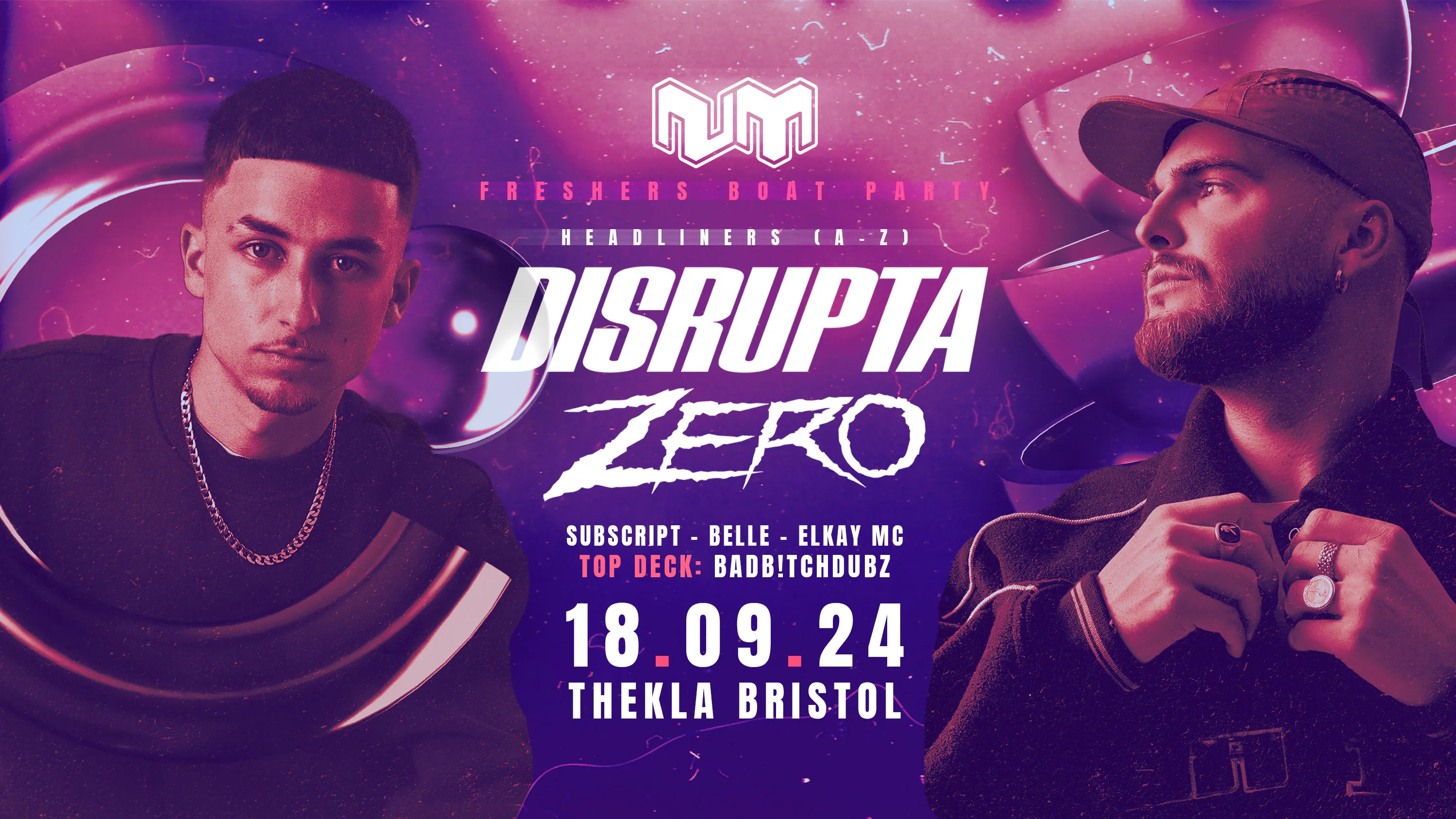 Nu:Motive DNB/UKG Boat Party • Disrupta & Zero + More at Thekla, East ...