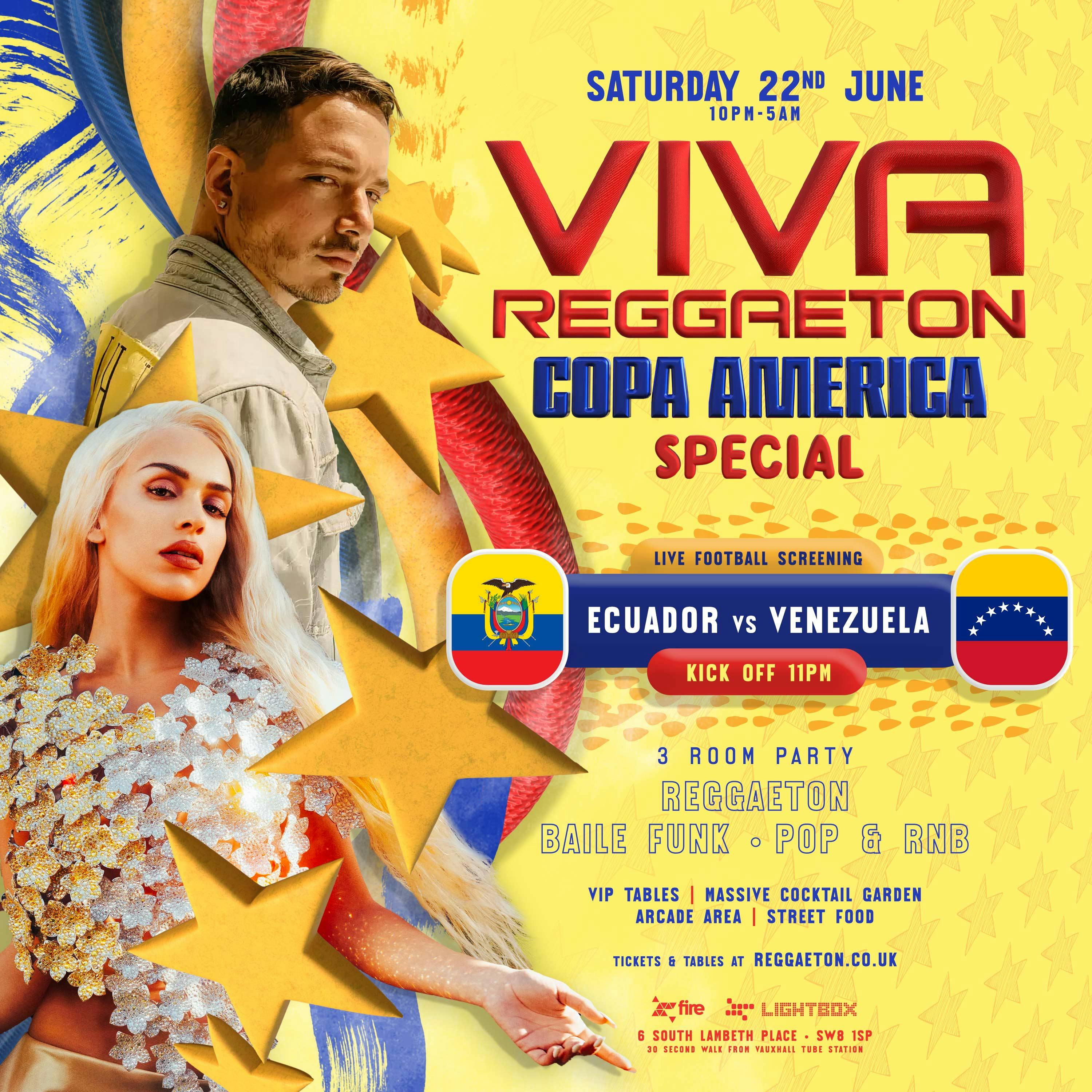 VIVA Reggaeton - Copa America Special at Lightbox, London on 22nd Jun 2024 | Fatsoma