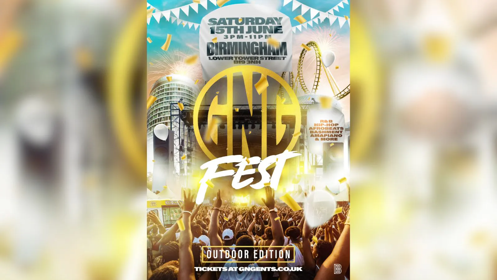GNG FEST - OUTDOOR EDITION at LOWER TOWER STREET, Birmingham on 15th ...