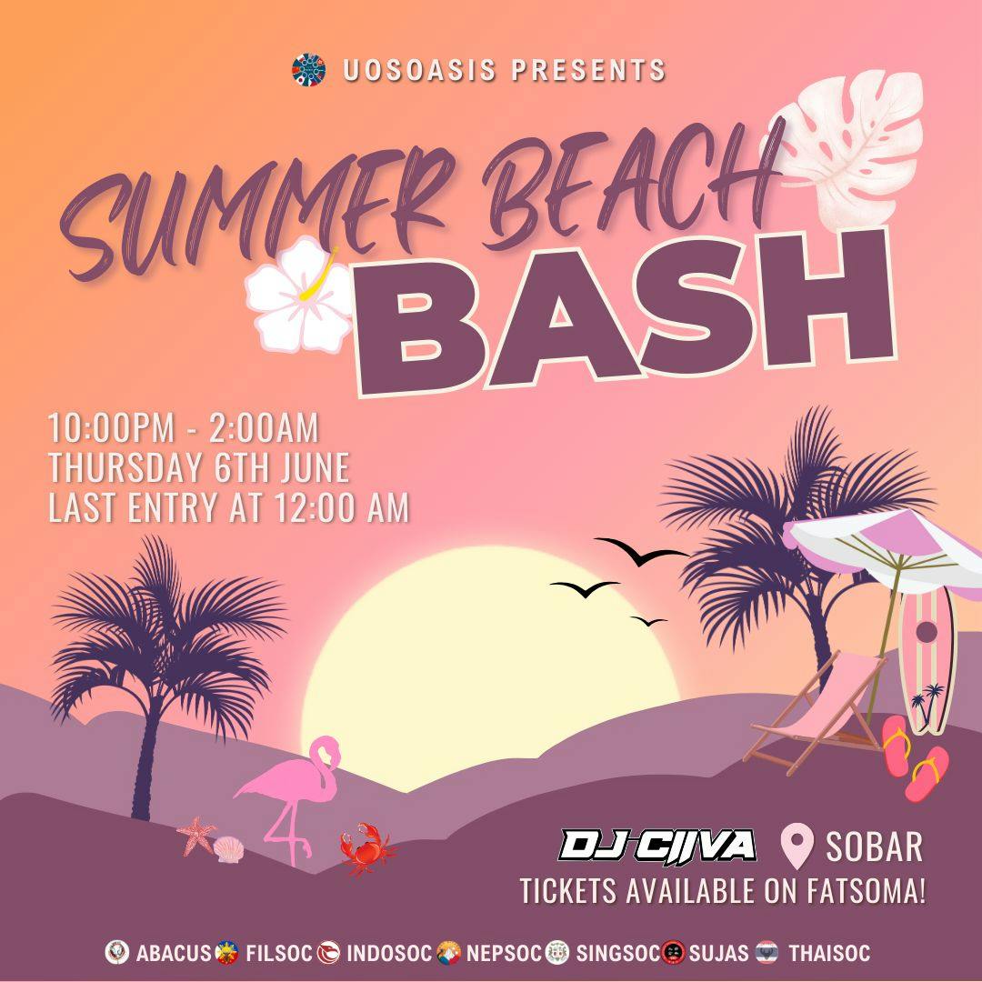 Summer Beach Bash at Sobar Southampton, Southampton on 6th Jun 2024 ...