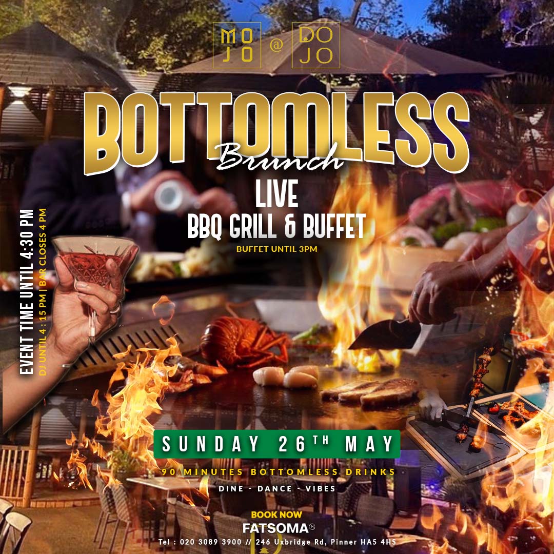 Mojo @ Dojo Bottomless Brunch at Dojo Restaurant - Hatchend, Pinner ...