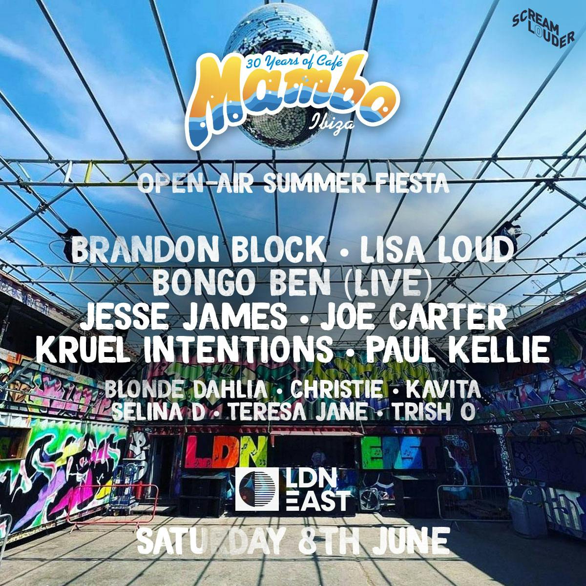 Cafe Mambo Ibiza Open Air Summer Party at LDN East, London on 8th Jun ...