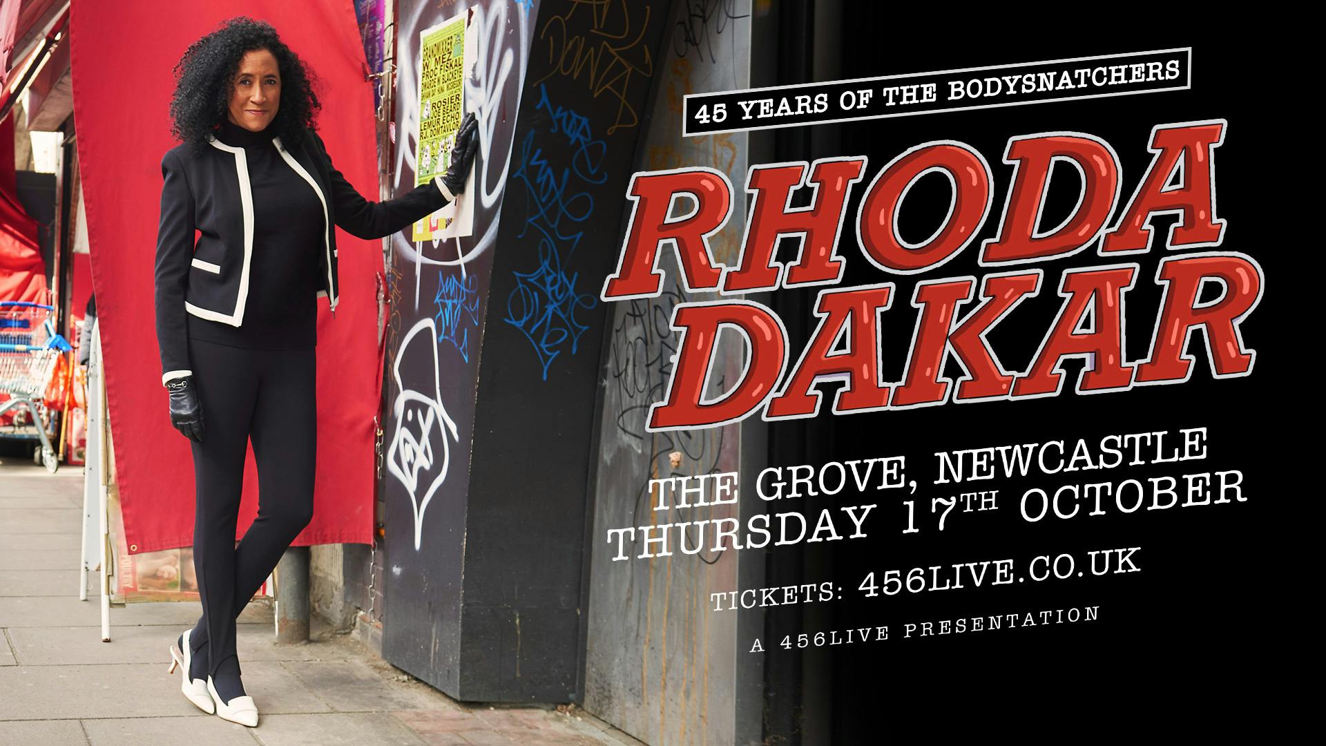 Rhoda Dakar - 45 Years of The Bodysnatchers at The Grove, Newcastle ...