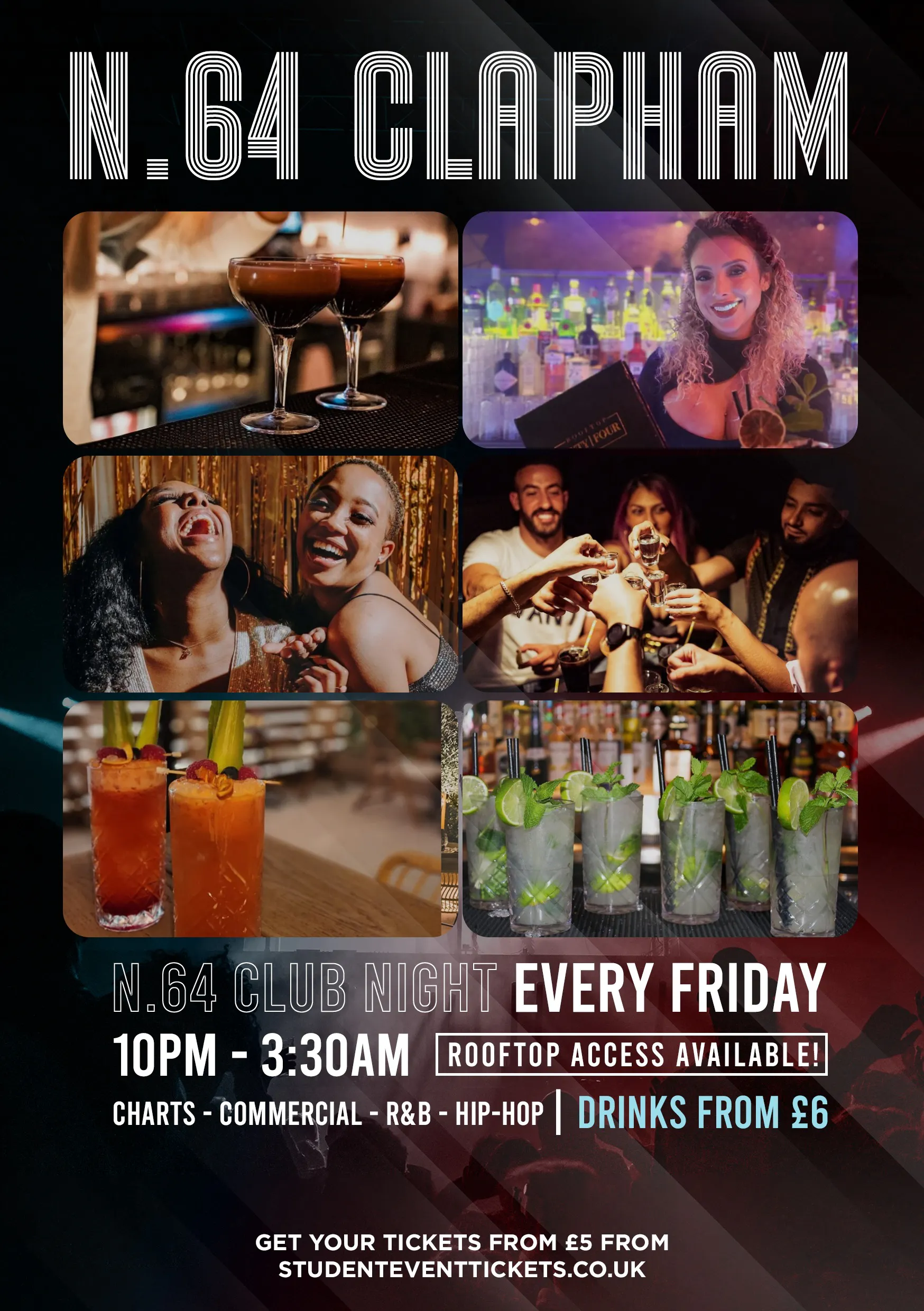 FRIDAY NIGHTS @ N.64 CLAPHAM - EVERY FRIDAY at SIXTY/FOUR Cocktail Bar ...