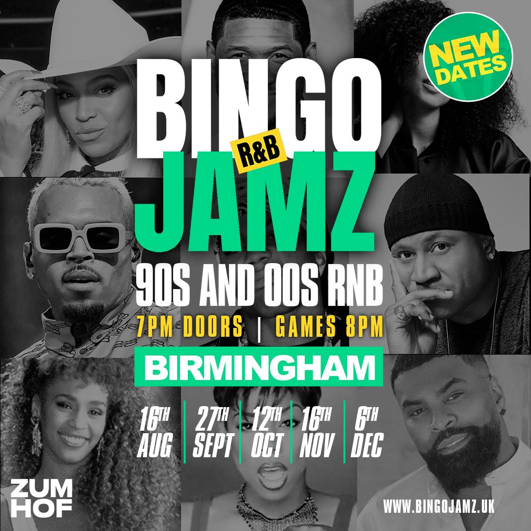 Bingo Jamz Birmingham | 16th August at Zumhof Biergarten, Birmingham on 16th Aug 2024 | Fatsoma