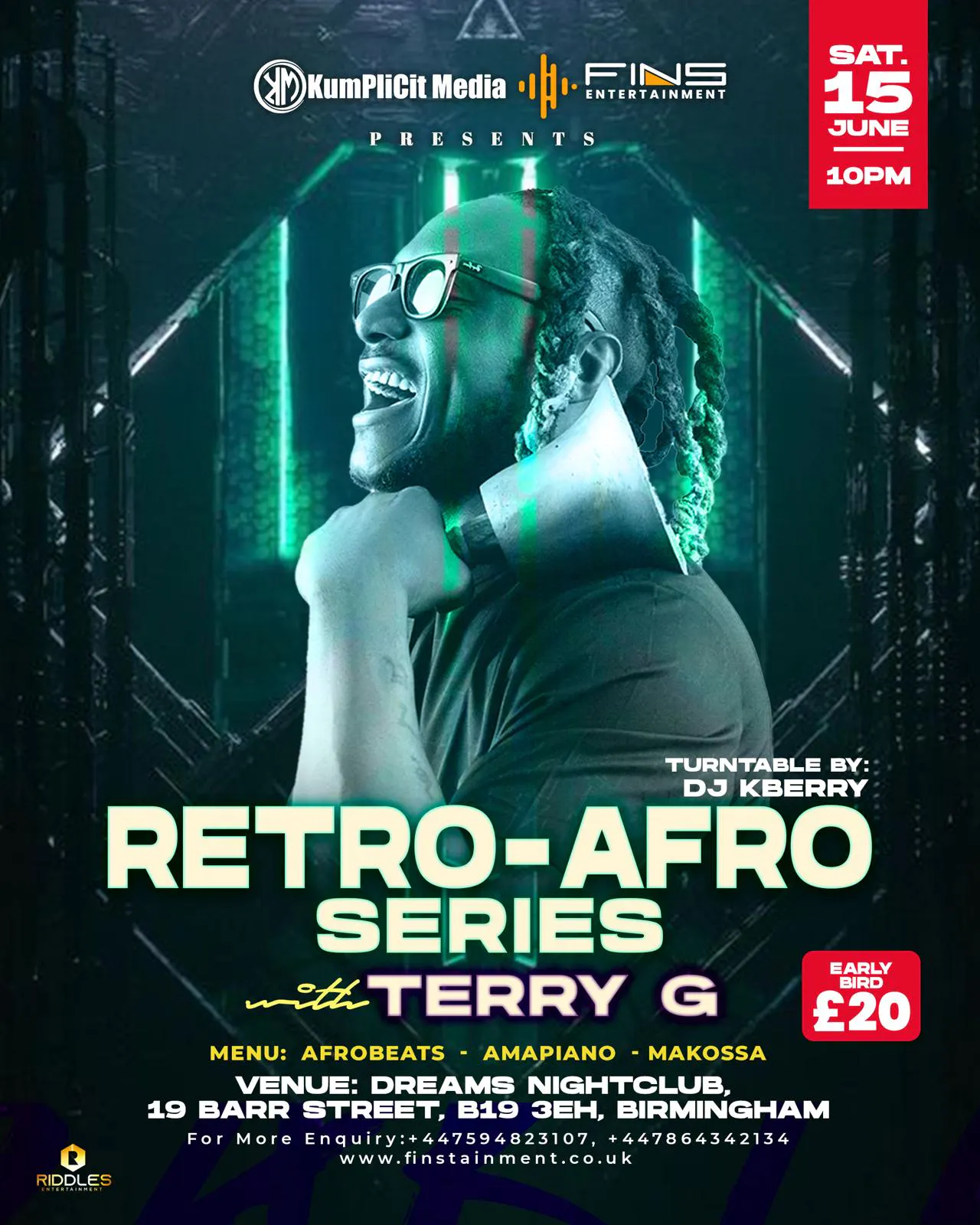 RETRO AFRO SERIES with TERRY G in Birmingham at 44loungebirmingham ...