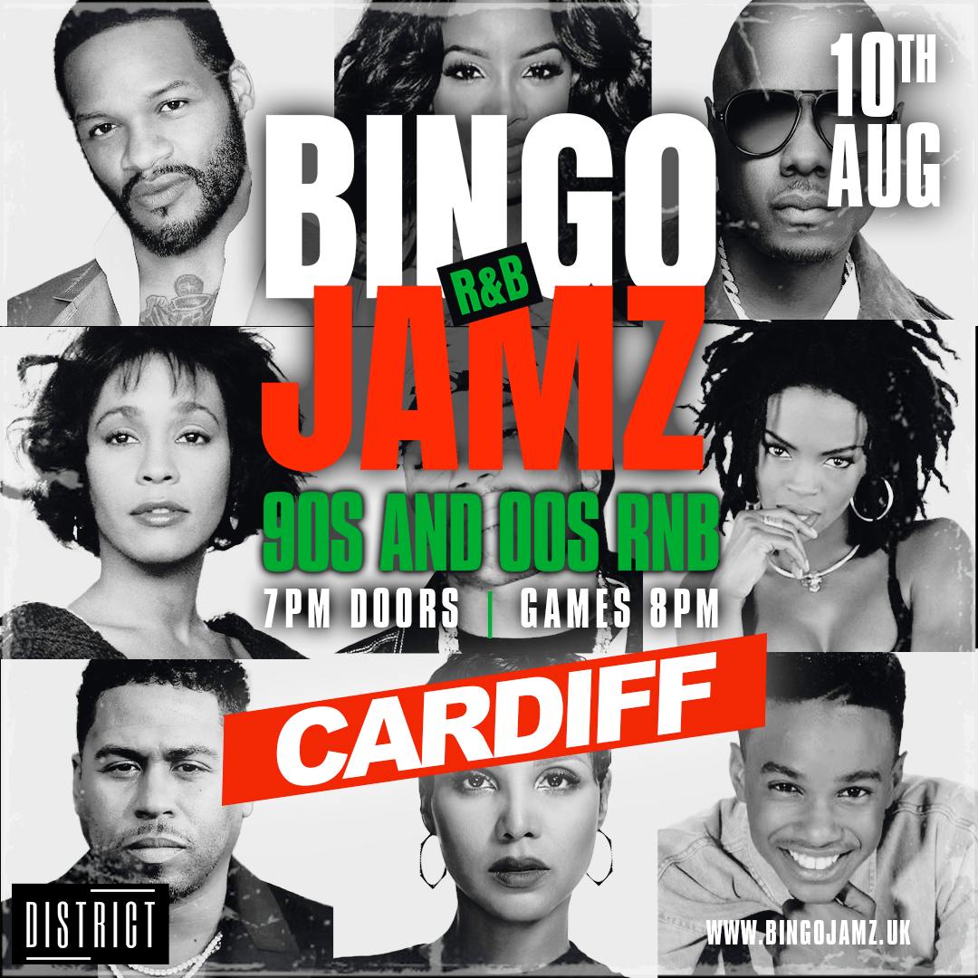 Bingo Jamz Cardiff | 10th August 2024 at District Cardiff, Cardiff on 10th Aug 2024 | Fatsoma