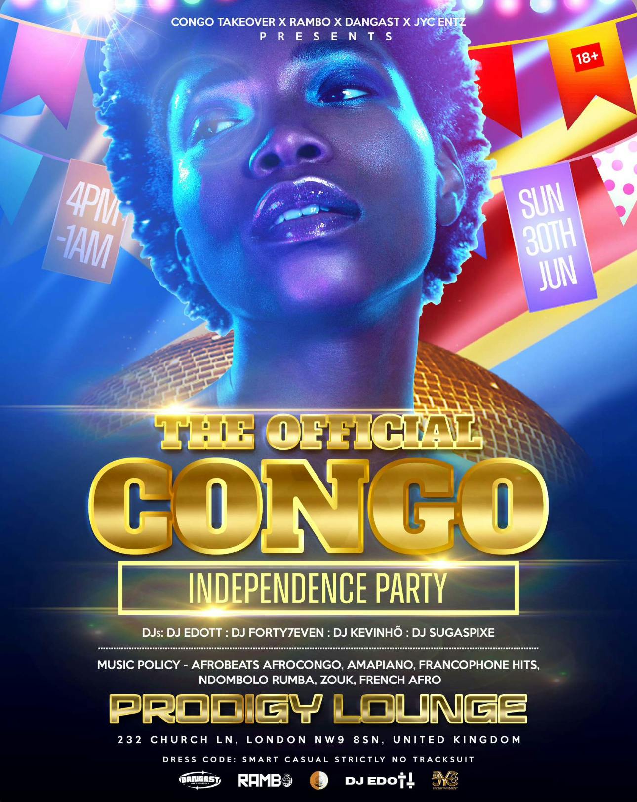 CONGO INDEPENDENCE PARTY 2024 🇨🇩 KAKABOYE 3PM TO 11PM at Prodigy Lounge ...