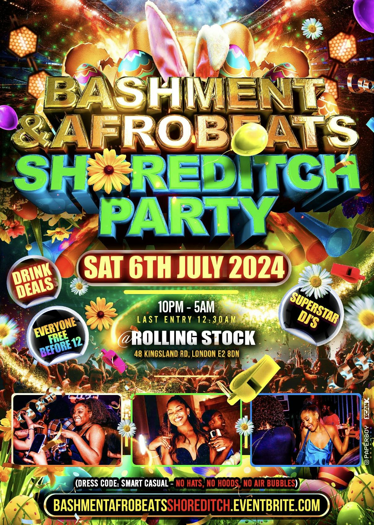 Bashment & Afrobeats Shoreditch Carnival Party - Everyone Free Before ...
