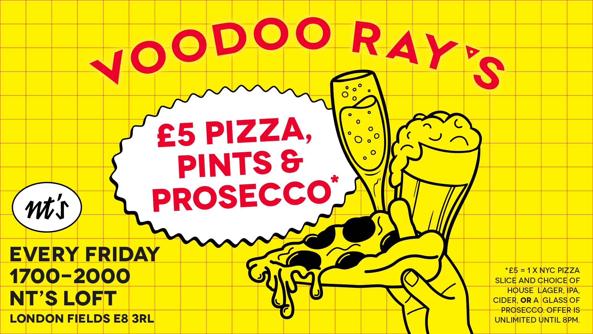 £5 Pizza, Pints & Prosecco at Night Tales Loft, London on 12th Jul 2024 ...