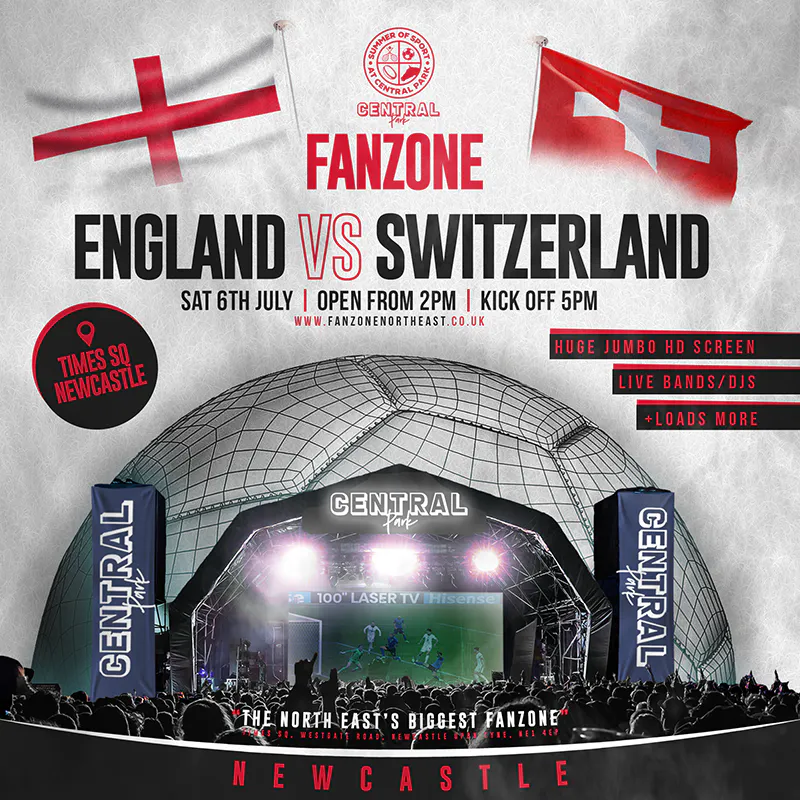 *SOLD OUT! England Vs Switzerland - Quarter Finals - Central Park ...
