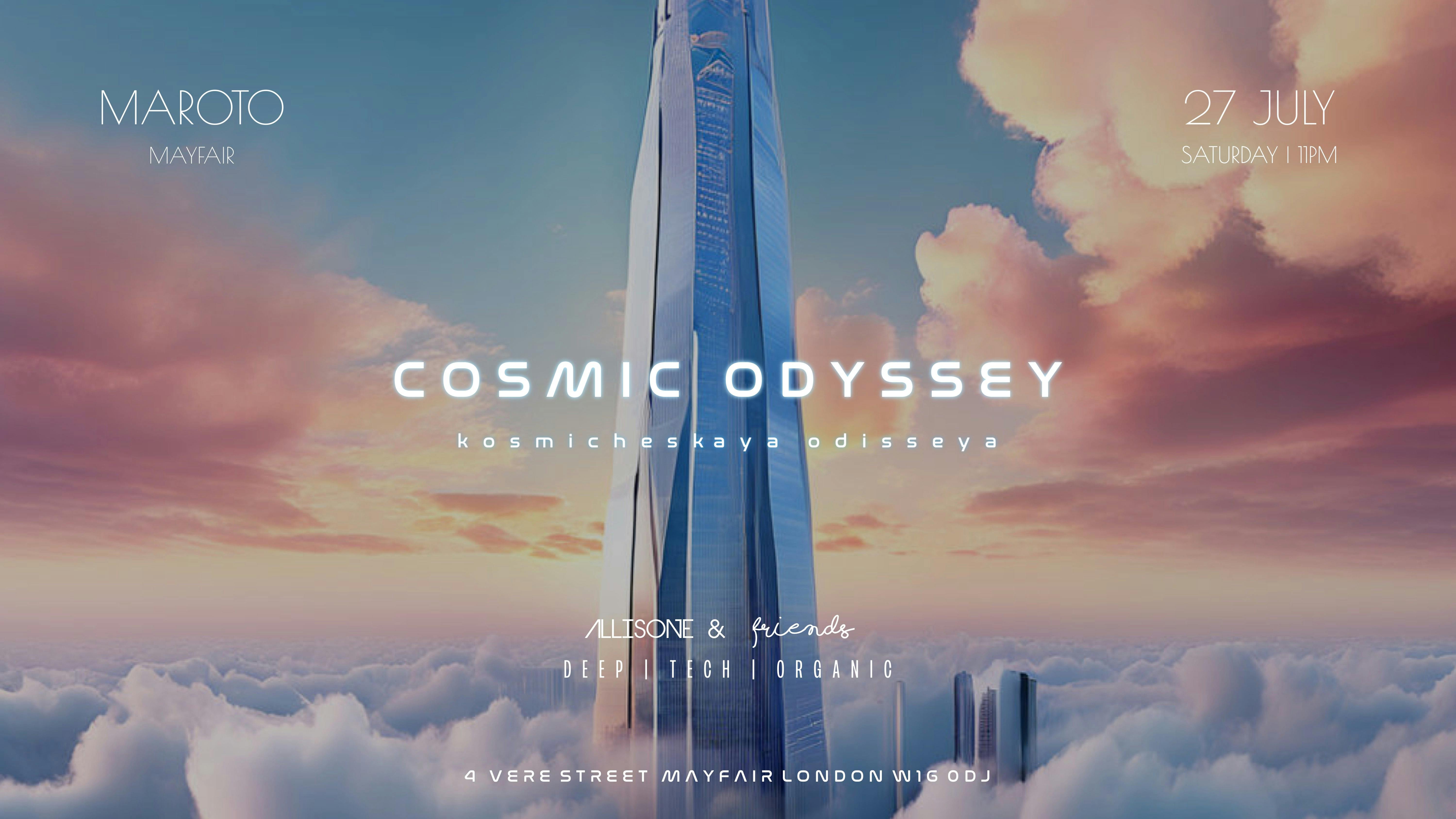 COSMIC ODYSSEY at MAROTO LONDON - deep tech organic house at Maroto ...