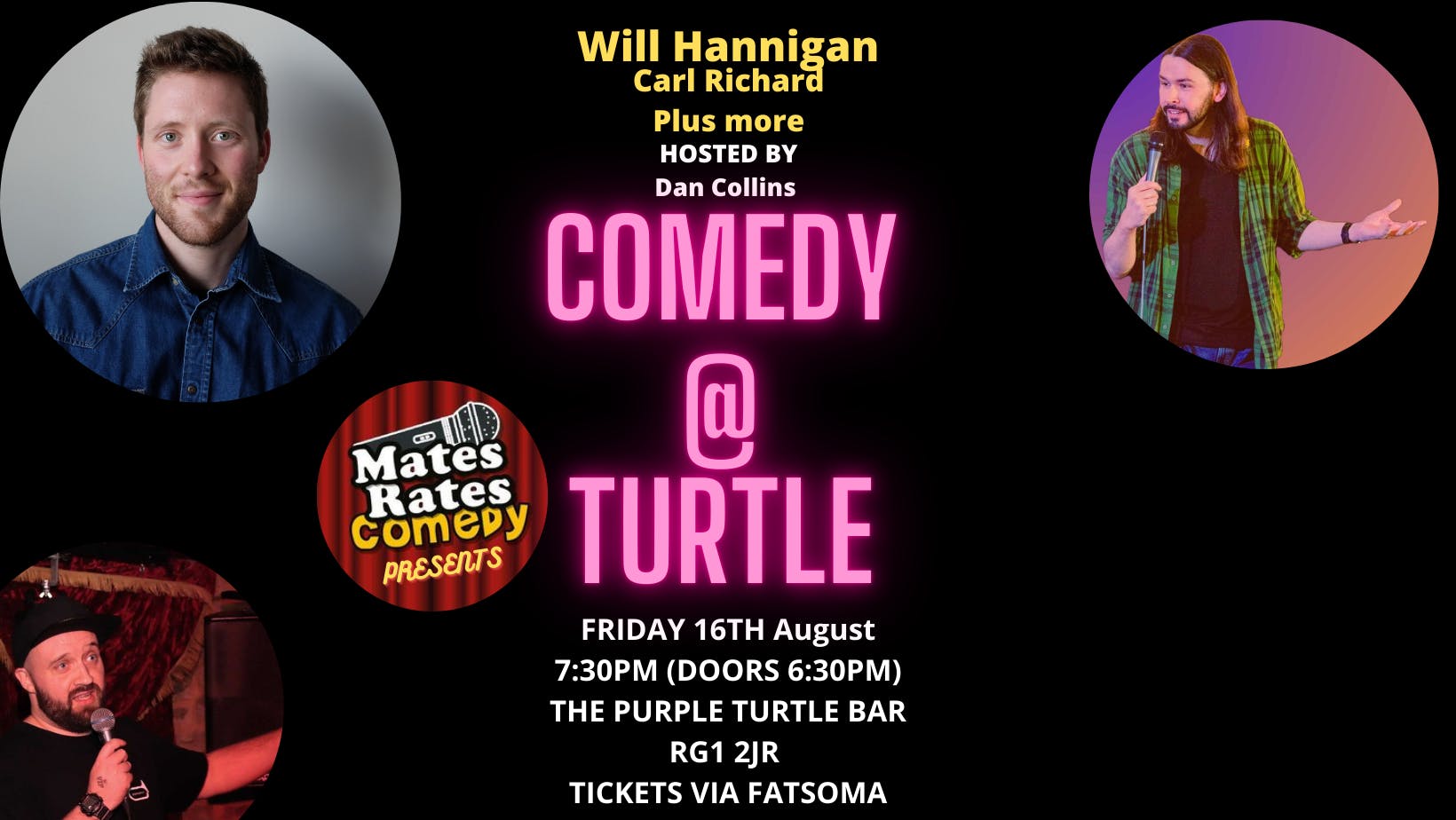 Comedy at Turtle with Headliner ﻿Will Hannigan at The Purple Turtle ...