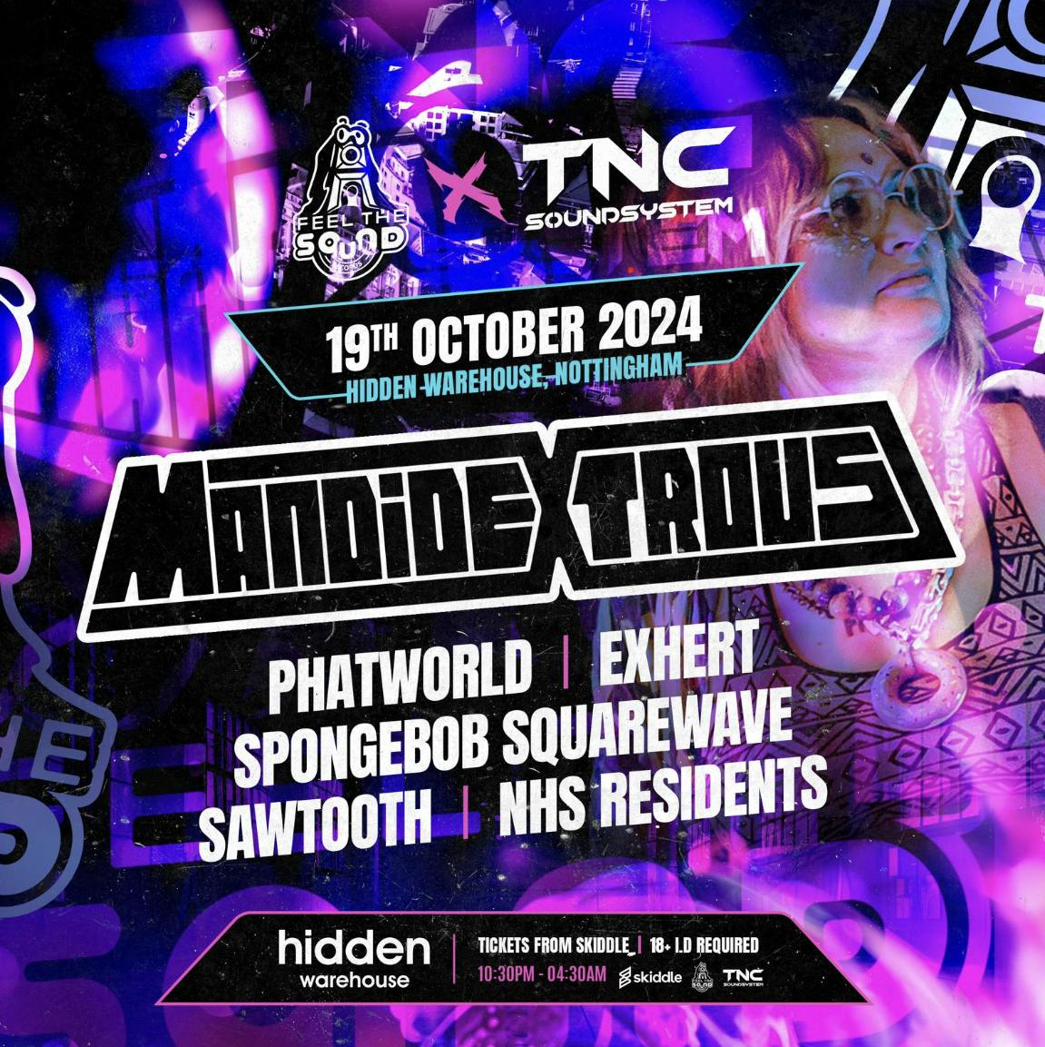 Mandidextrous x Feel The Sound x Nest Collective at Hidden Warehouse ...