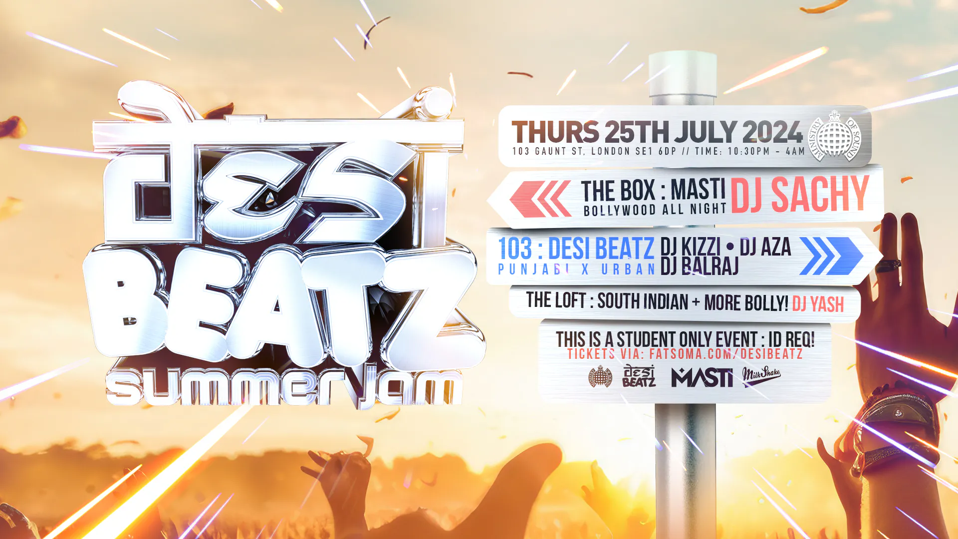 UAL INDIAN SOC PRESENTS SUMMER JAM! at Ministry of Sound, London on ...