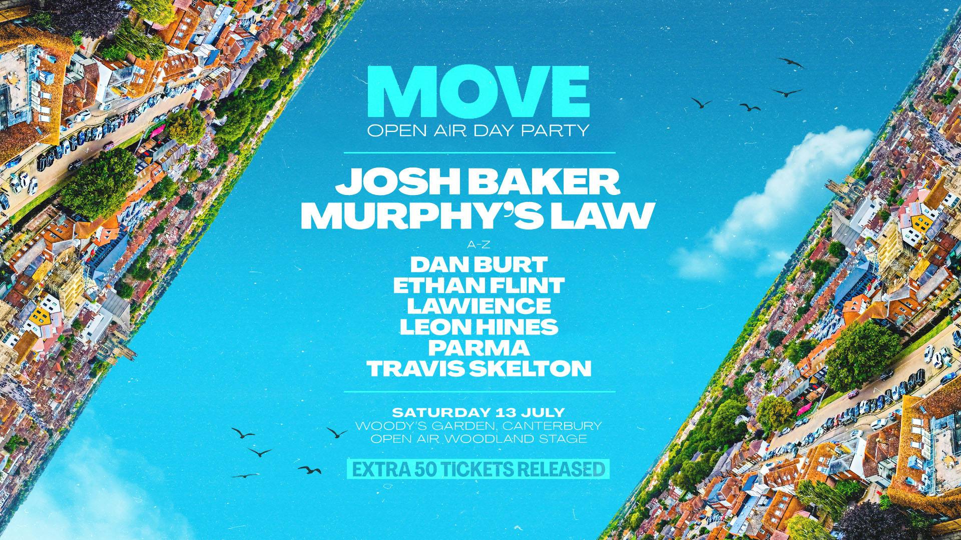 MOVE: OPEN AIR DAY RAVE - JOSH BAKER & MURPHY'S LAW at Woody's ...