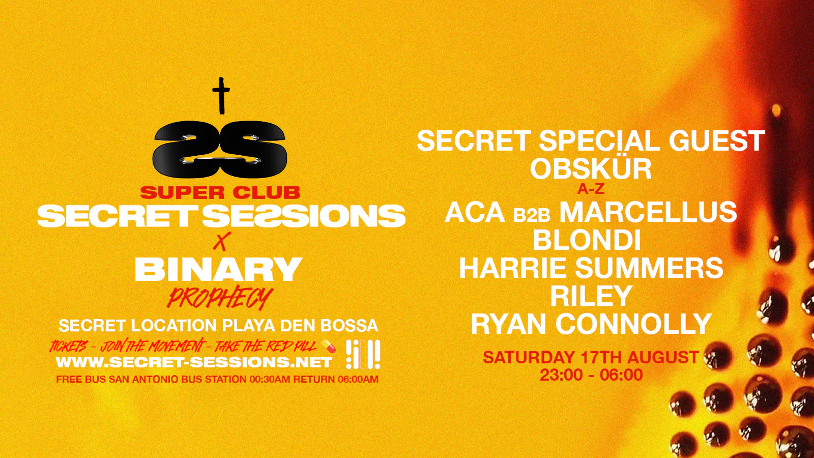 Saturday 17th August 2024, Secret Sessions x BINARY at Avyca , Ibiza on ...